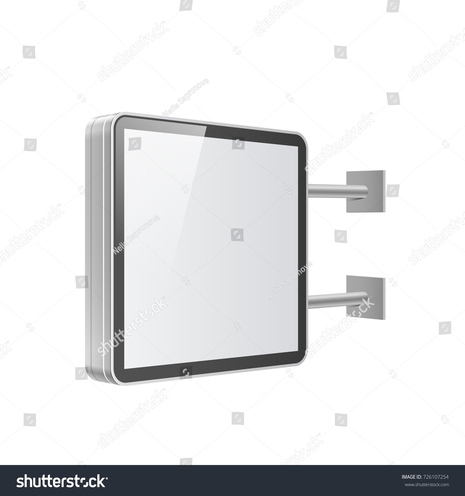 Realistic Vector Light Box Template On: vector de stock (libre de ...