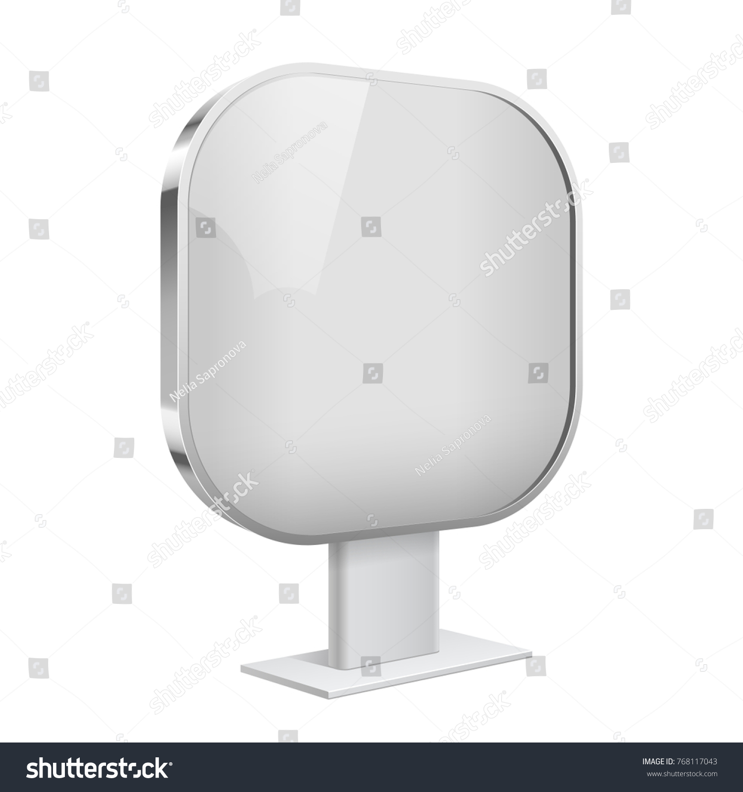 Realistic Vector Light Box Template On: vector de stock (libre de ...