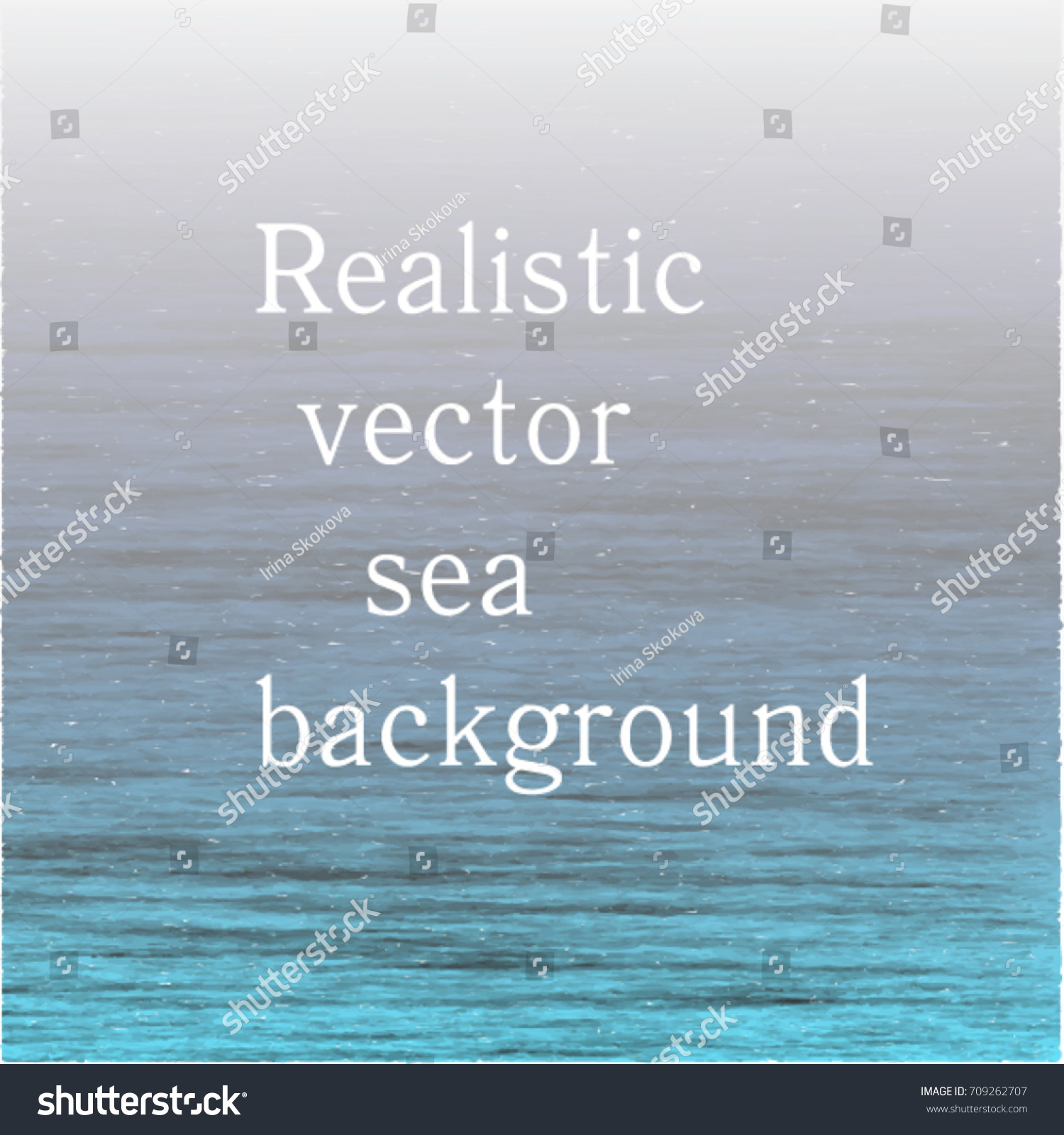 Realistic Vector Sea Surface Stock Vector (Royalty Free) 709262707 ...