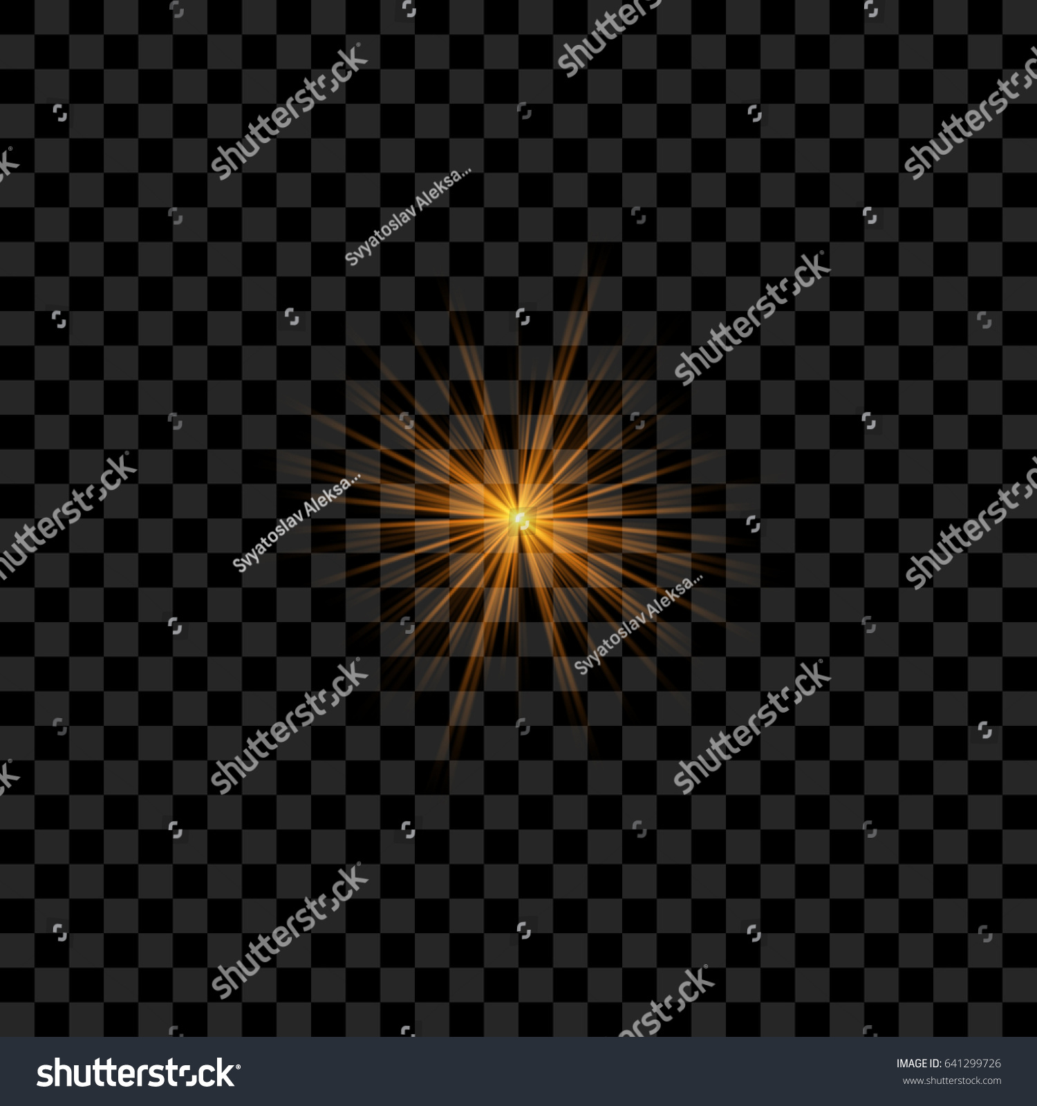 Realistic Vector Sparkle Star Stock Vector (Royalty Free) 641299726 ...
