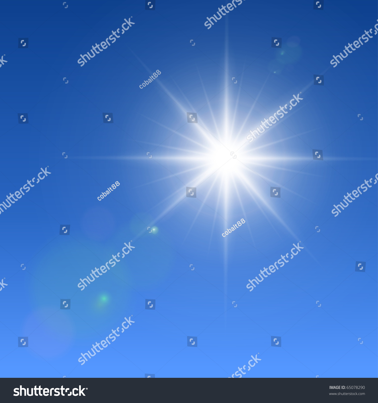 Realistic Vector Sun Lens Flares Stock Vector (Royalty Free) 65078290 ...