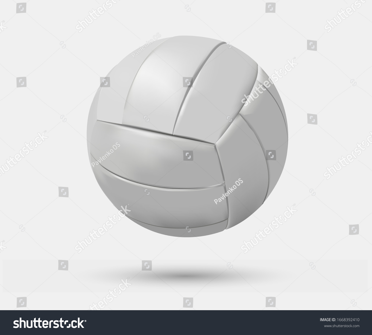 Realistic Volleyball Ball Vector Graphics Stock Vector (Royalty Free ...