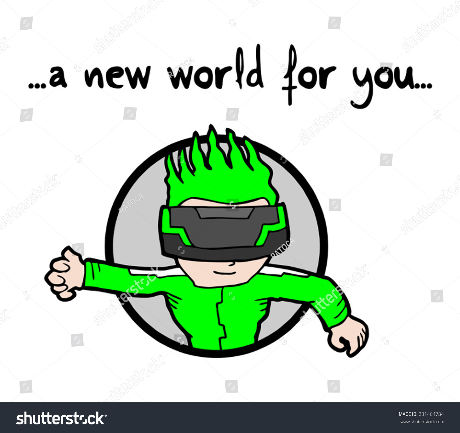 Reality Virtual Symbol Message Stock Vector (Royalty Free) 281464784 ...