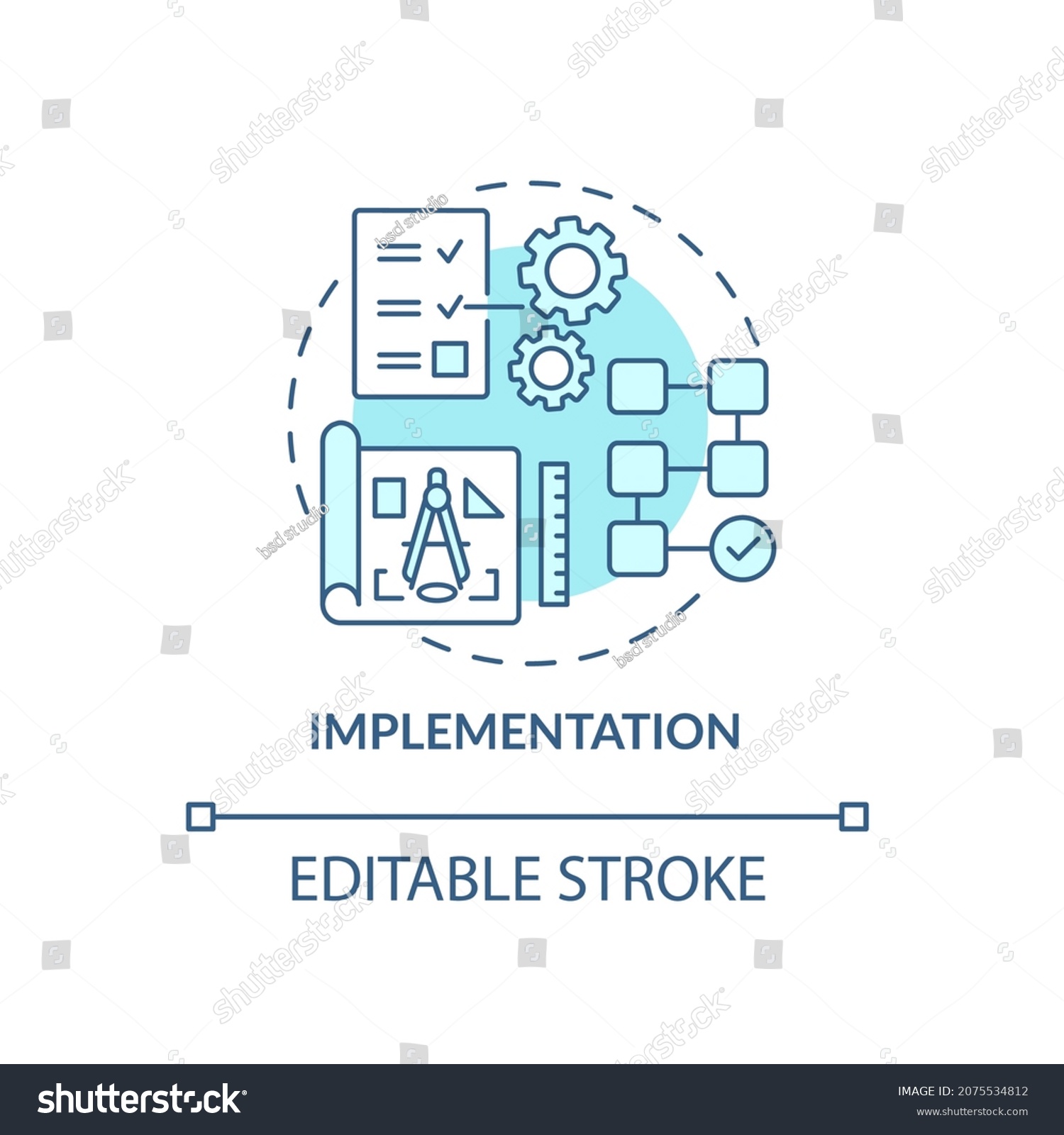 Realization Concept Icon Innovative Technology Adoption Stock Vector ...