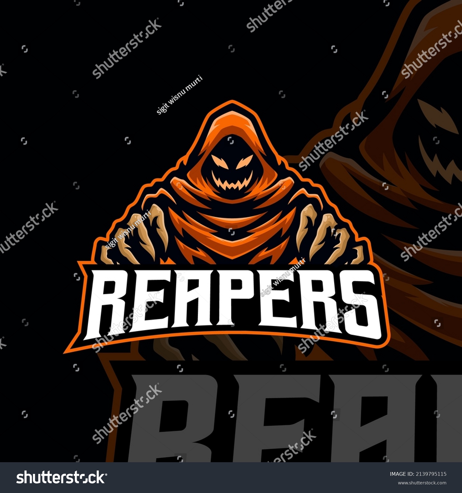 Reapers Masscot Logo Esport Premium Vector Stock Vector (Royalty Free ...