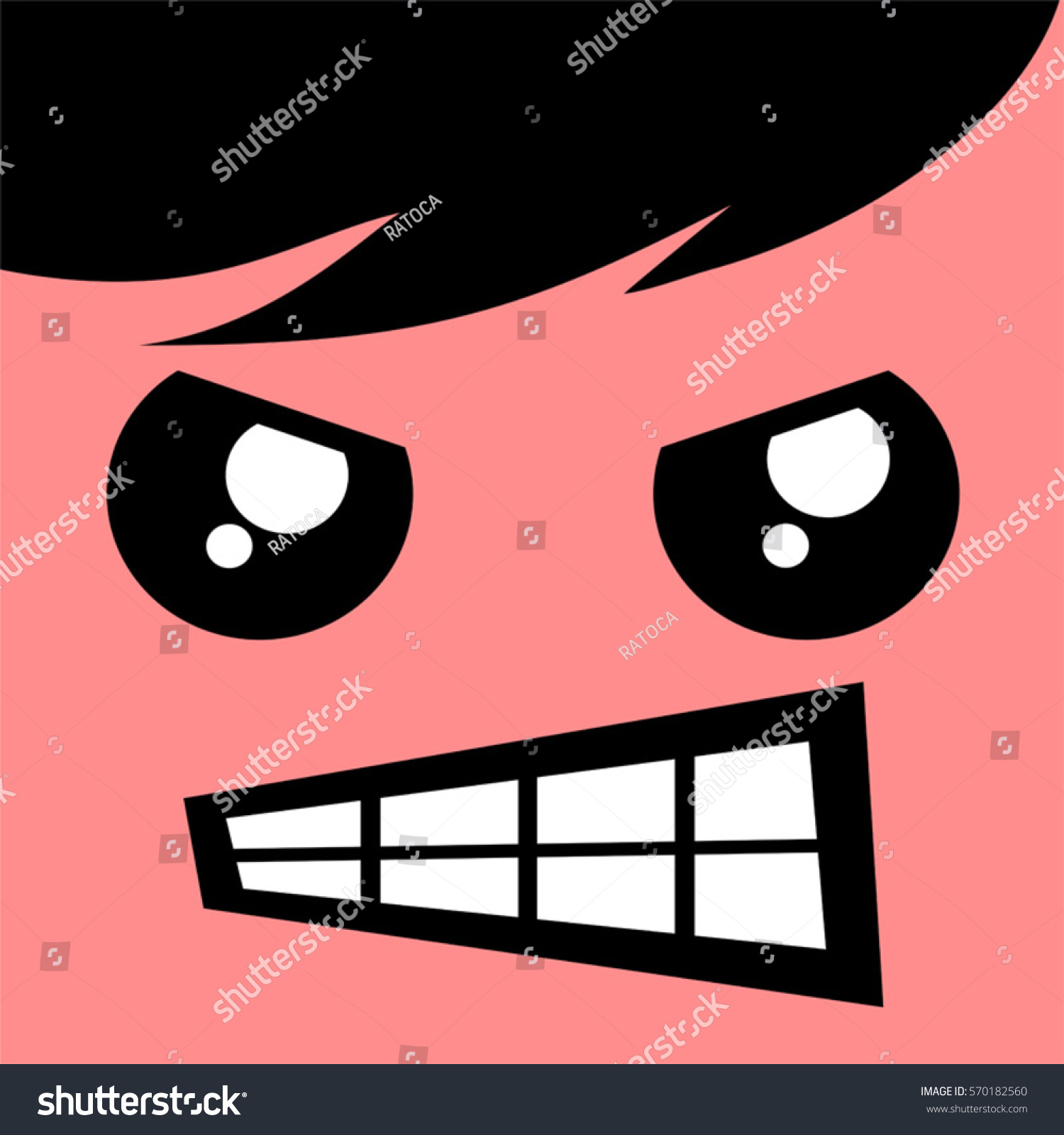 Rebel Face Design Stock Vector (Royalty Free) 570182560 | Shutterstock