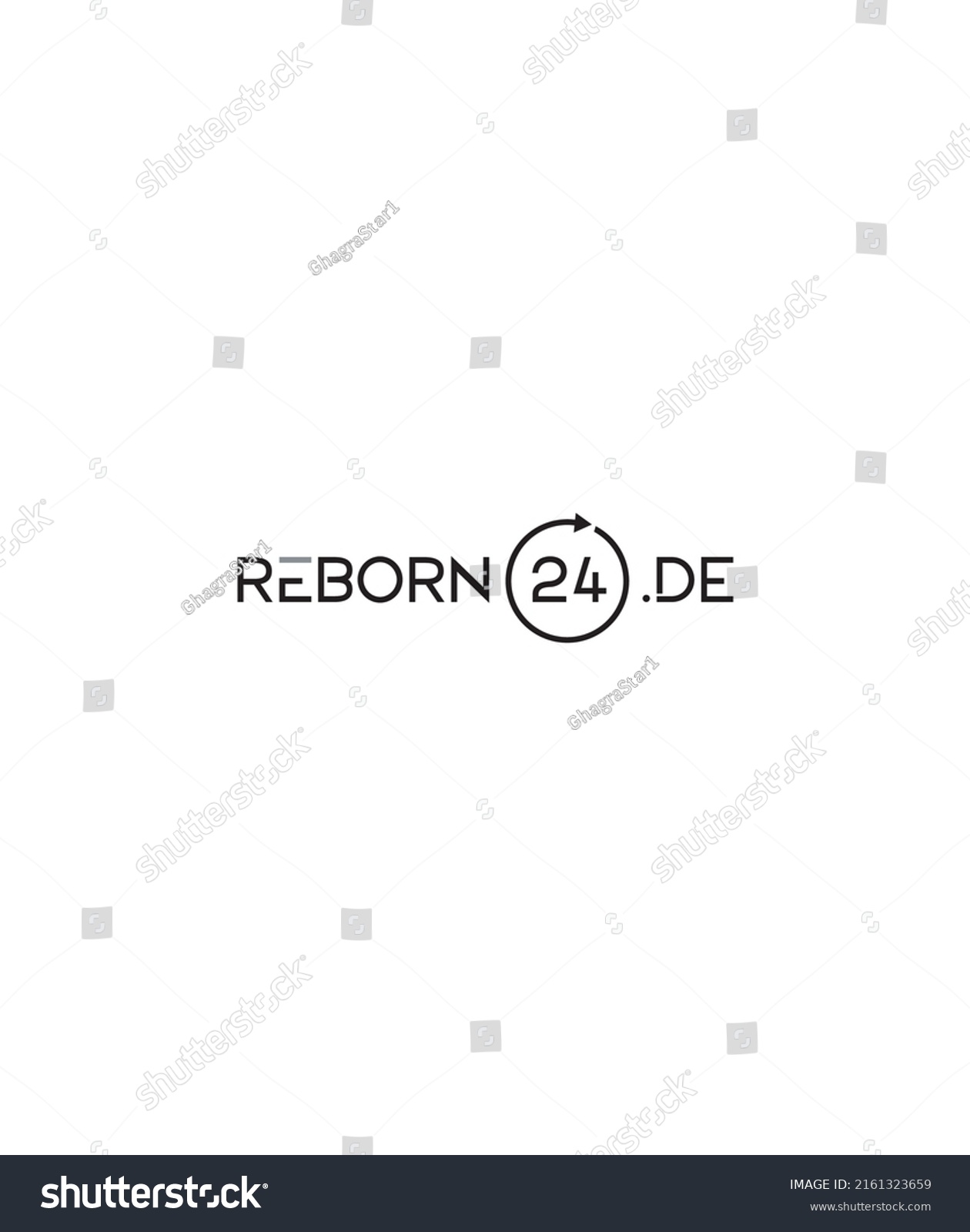 Reborn 24 De Modern Creative Vector Stock Vector (Royalty Free ...