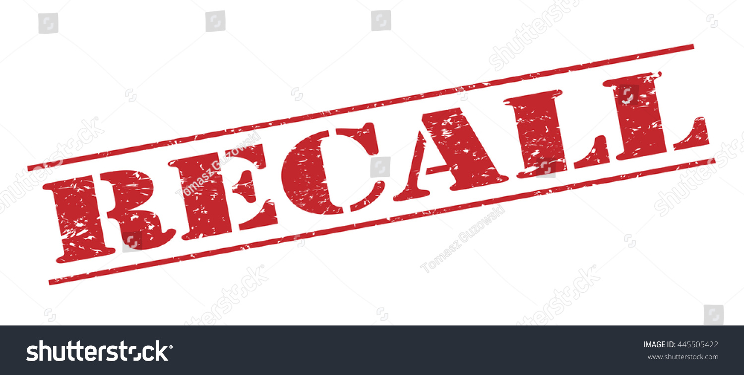 Recall Vector Stamp On White Background Stock Vector (Royalty Free ...