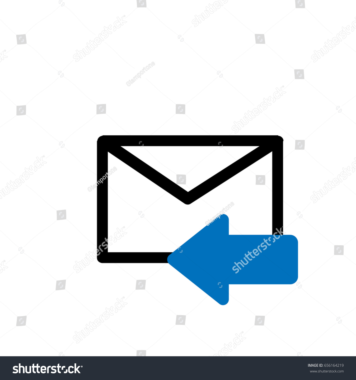Receive Email Icon Stock Vector (Royalty Free) 656164219 | Shutterstock