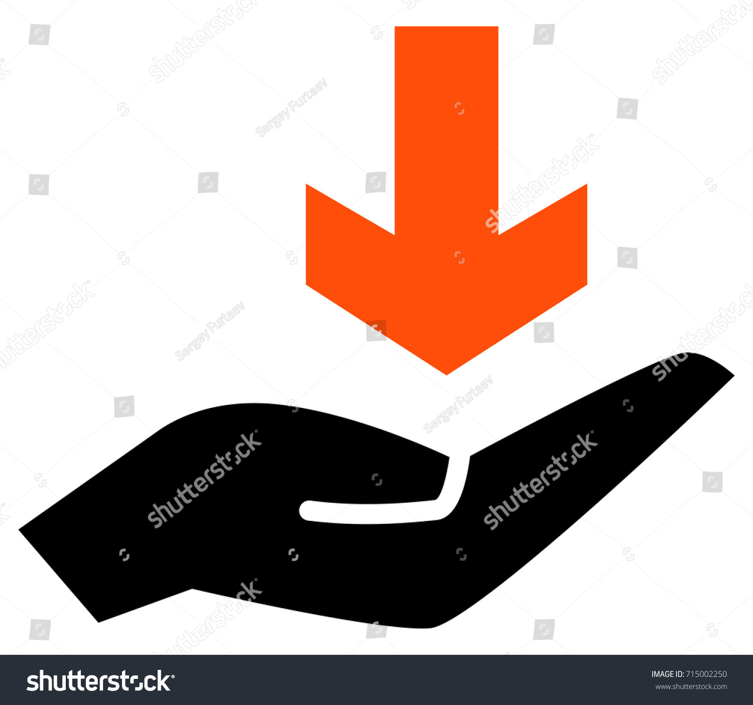 Receive Icon Stock Vector (Royalty Free) 715002250 | Shutterstock