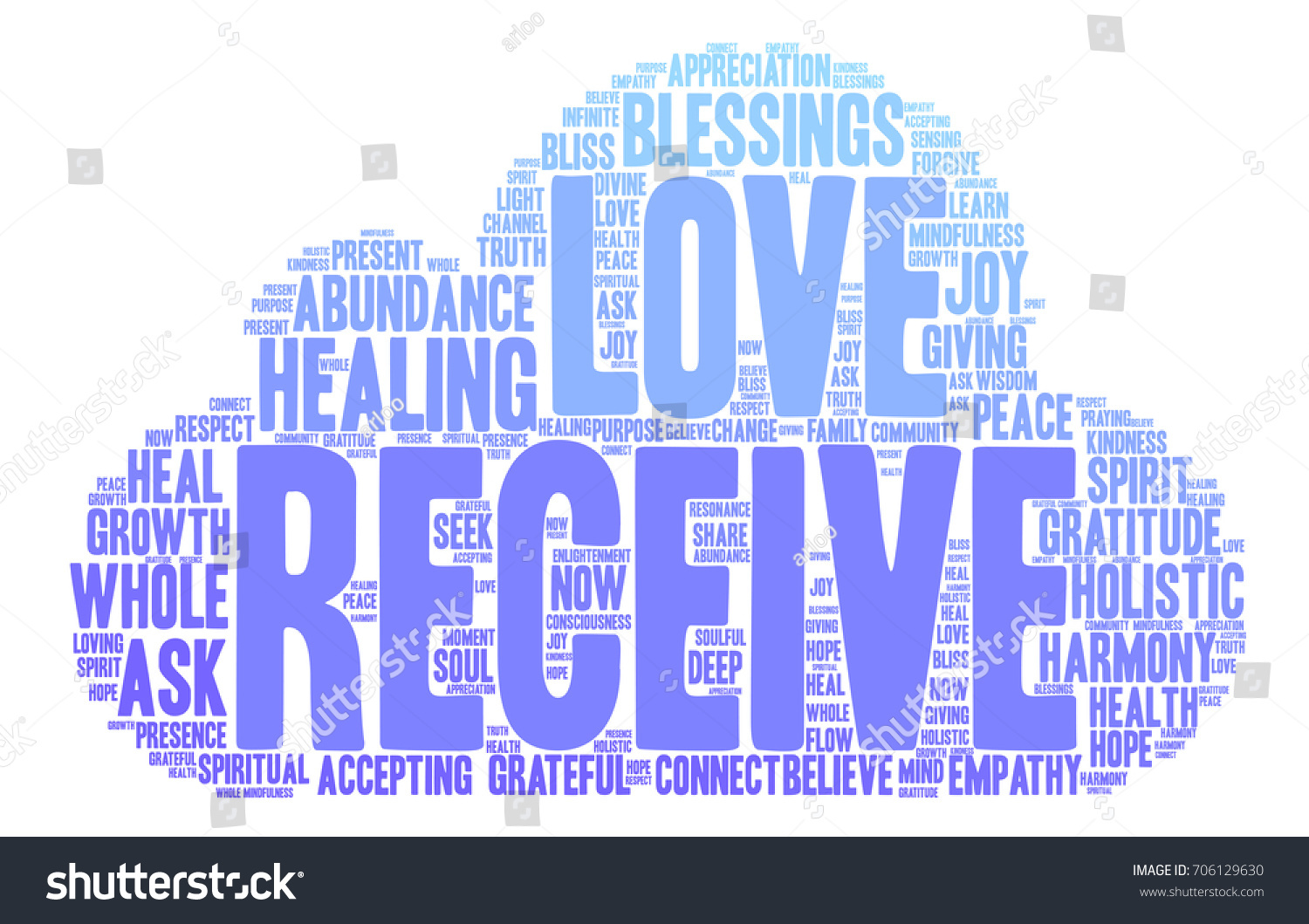 Receive Word Cloud On White Background Stock Vector (Royalty Free ...
