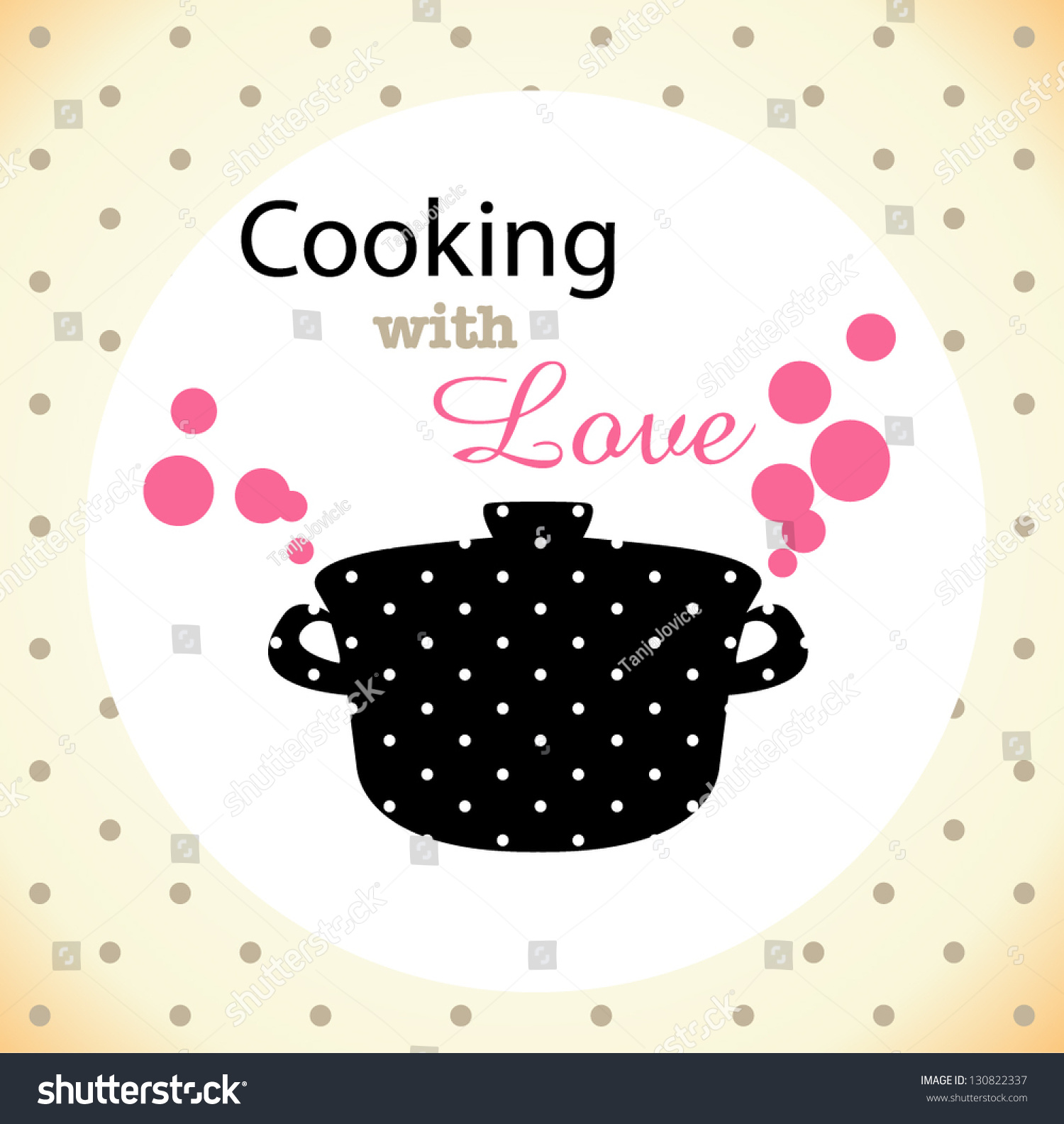 Recipe Card Stock Vector (Royalty Free) 130822337