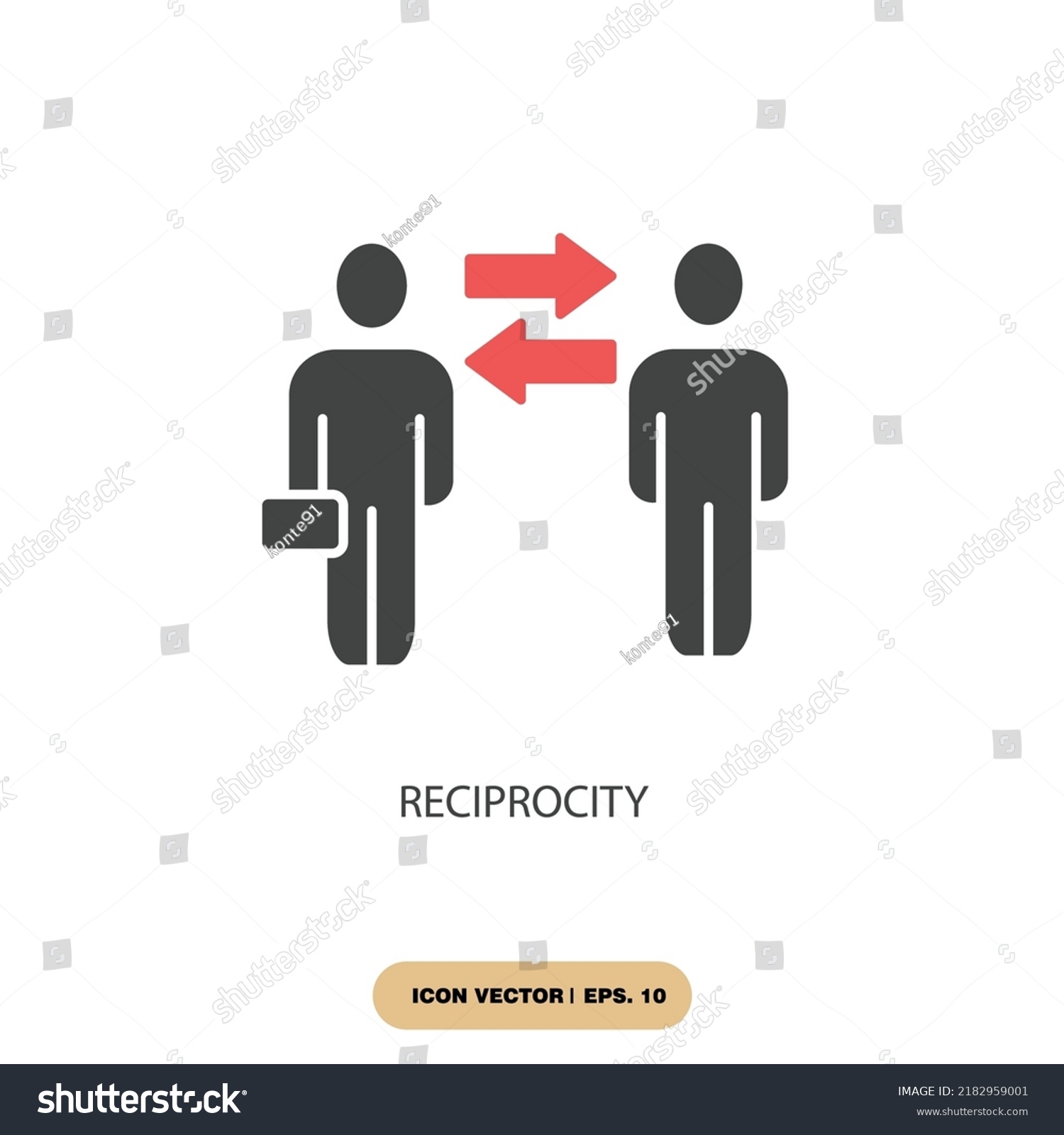 Reciprocity Icons Symbol Vector Elements Infographic Stock Vector ...