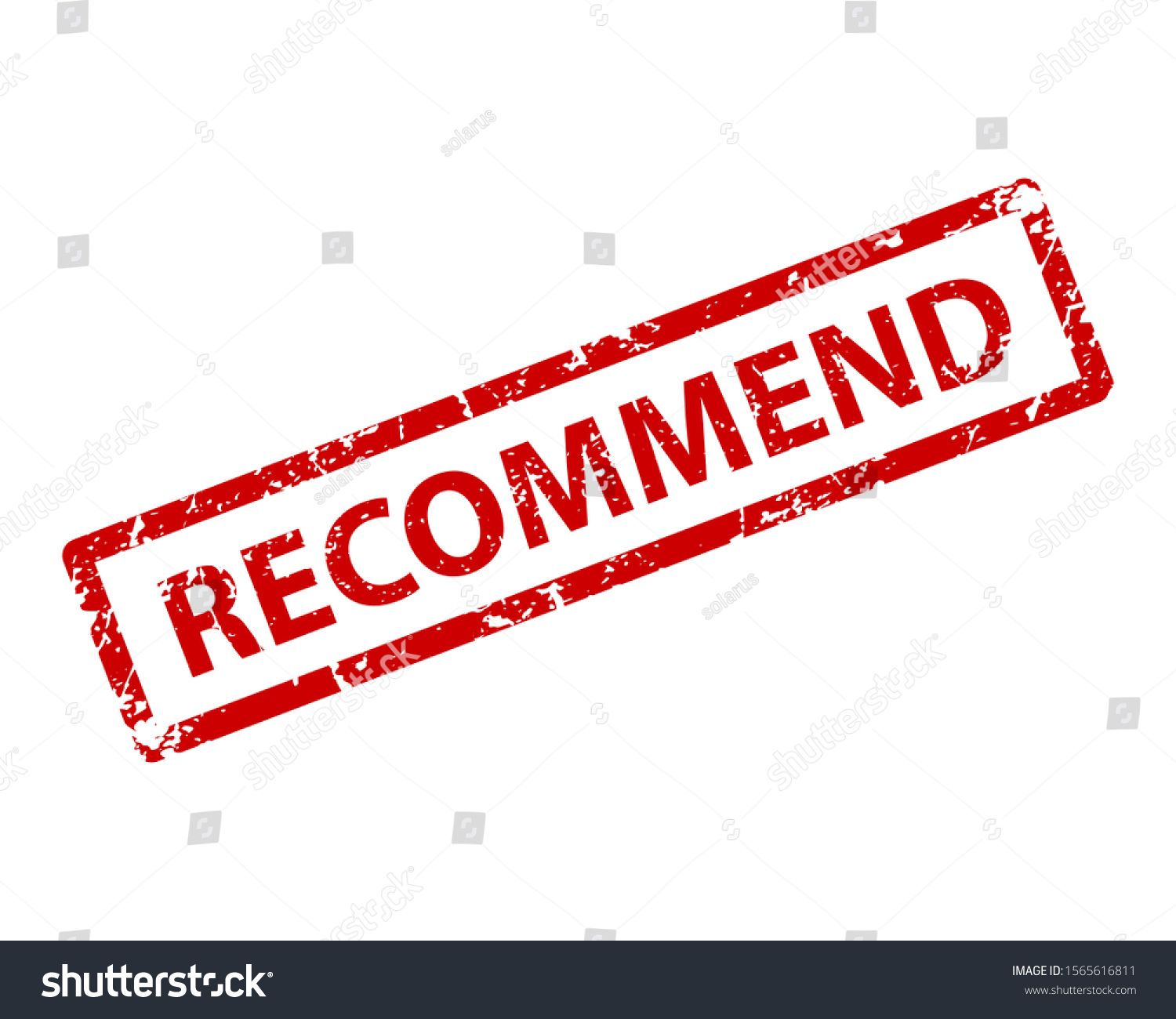 Recommend Sign Sticker Stamp Vector Texture Stock Vector (Royalty Free ...