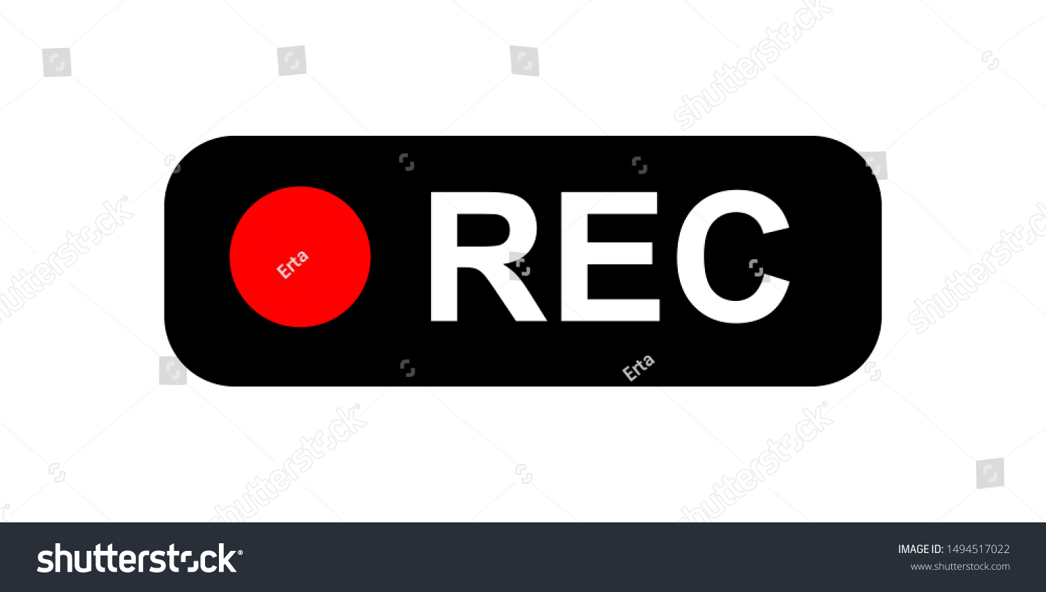 Red rec icon Images, Stock Photos & Vectors | Shutterstock