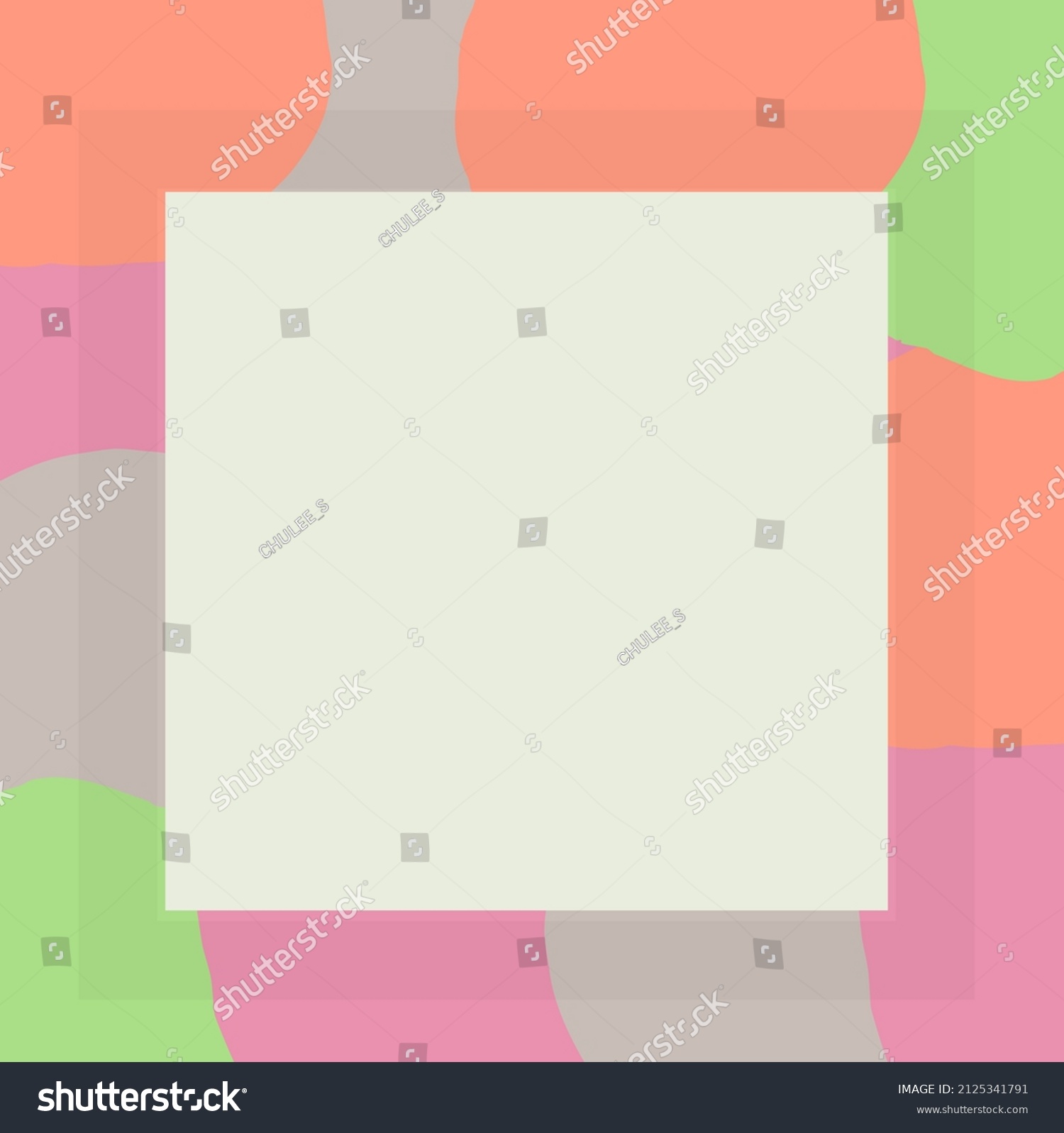 Rectangle Frame Pastel Colors Carcass Stock Vector (Royalty Free ...