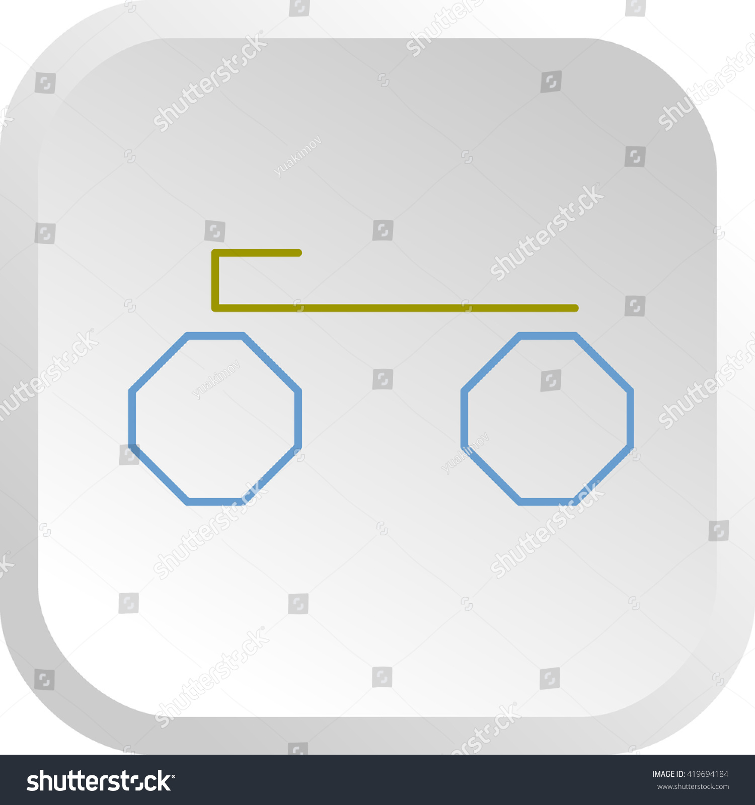Rectangle Style Color Cycle Symbol: vector de stock (libre de regalías ...