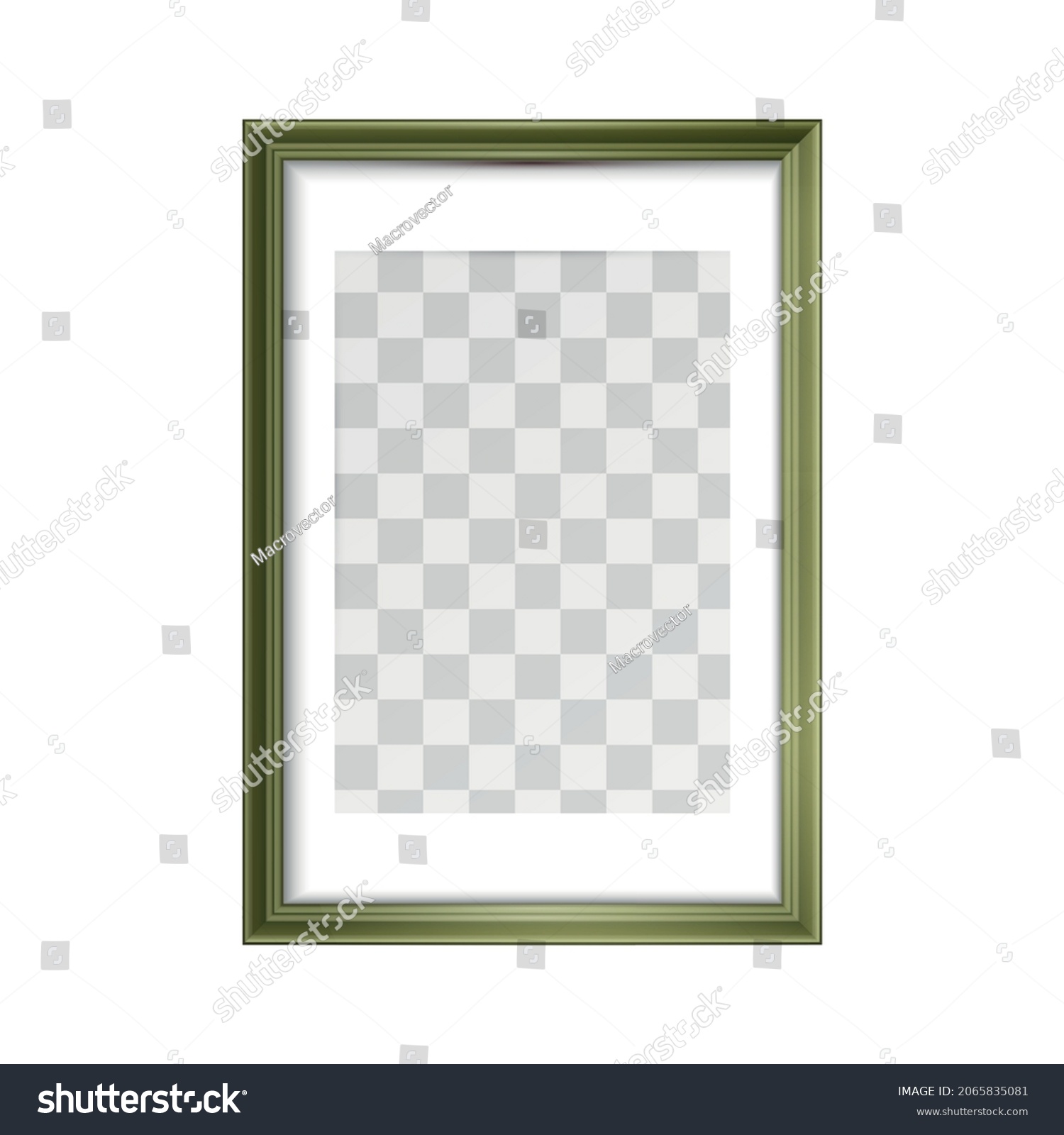 Rectangular Mockup Frame Composition Vertical Transparent Stock Vector ...