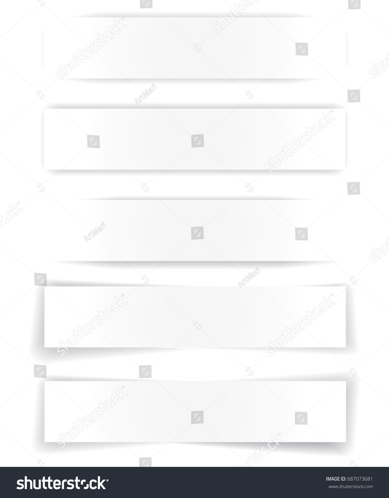 Rectangular Shape Volume Template 3d Form Stock Vector (Royalty Free ...