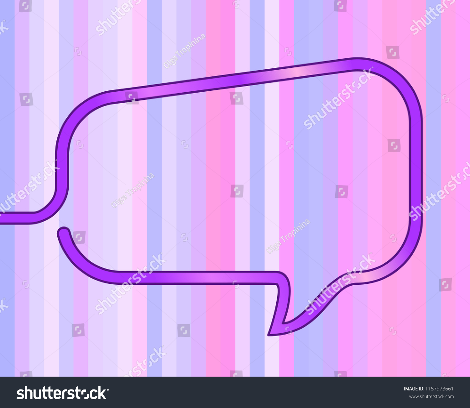Rectangular Speech Bubble Made One Continuous Stock Vector (Royalty Free) 1157973661 | Shutterstock