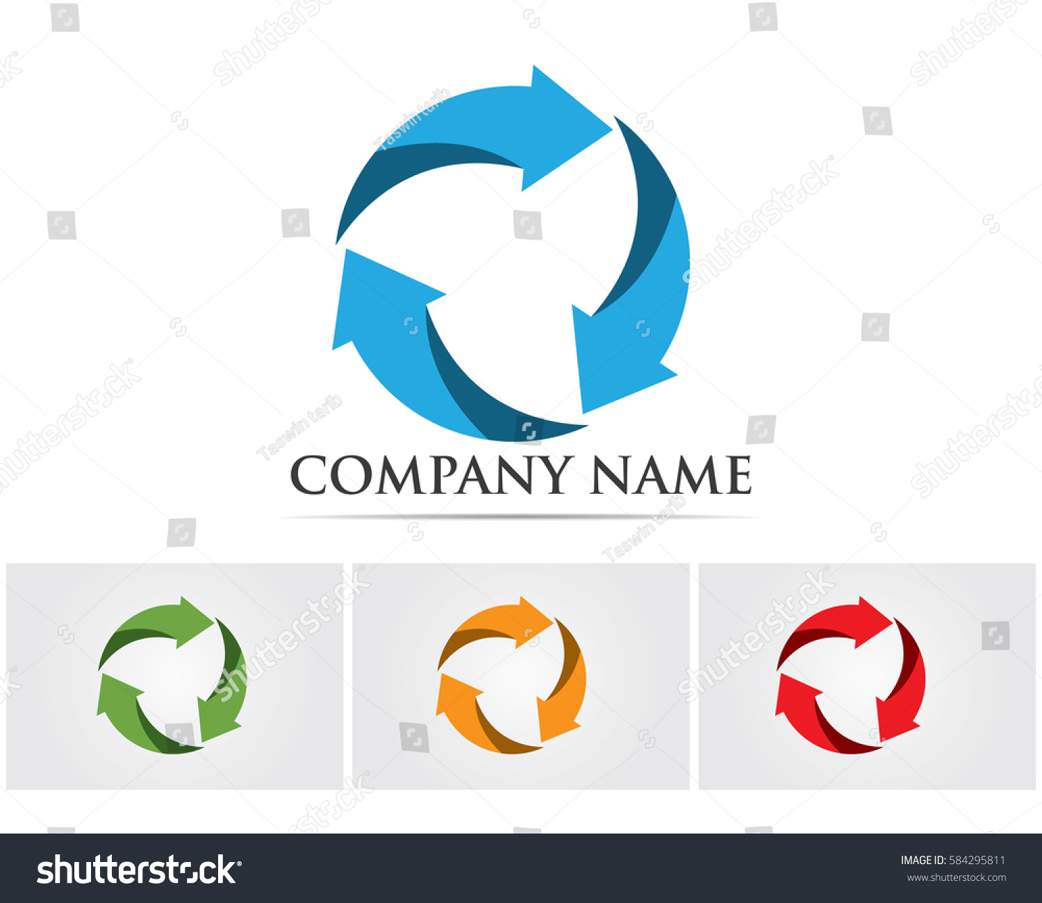 Recycle Logo Stock Vector (Royalty Free) 584295811