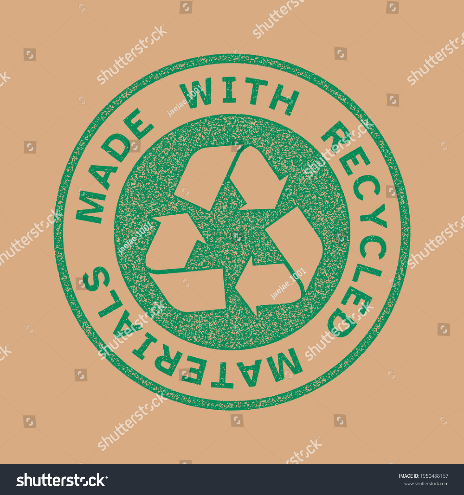Recycle Vector Symbol Made Recycled Materials Stock Vector (Royalty ...