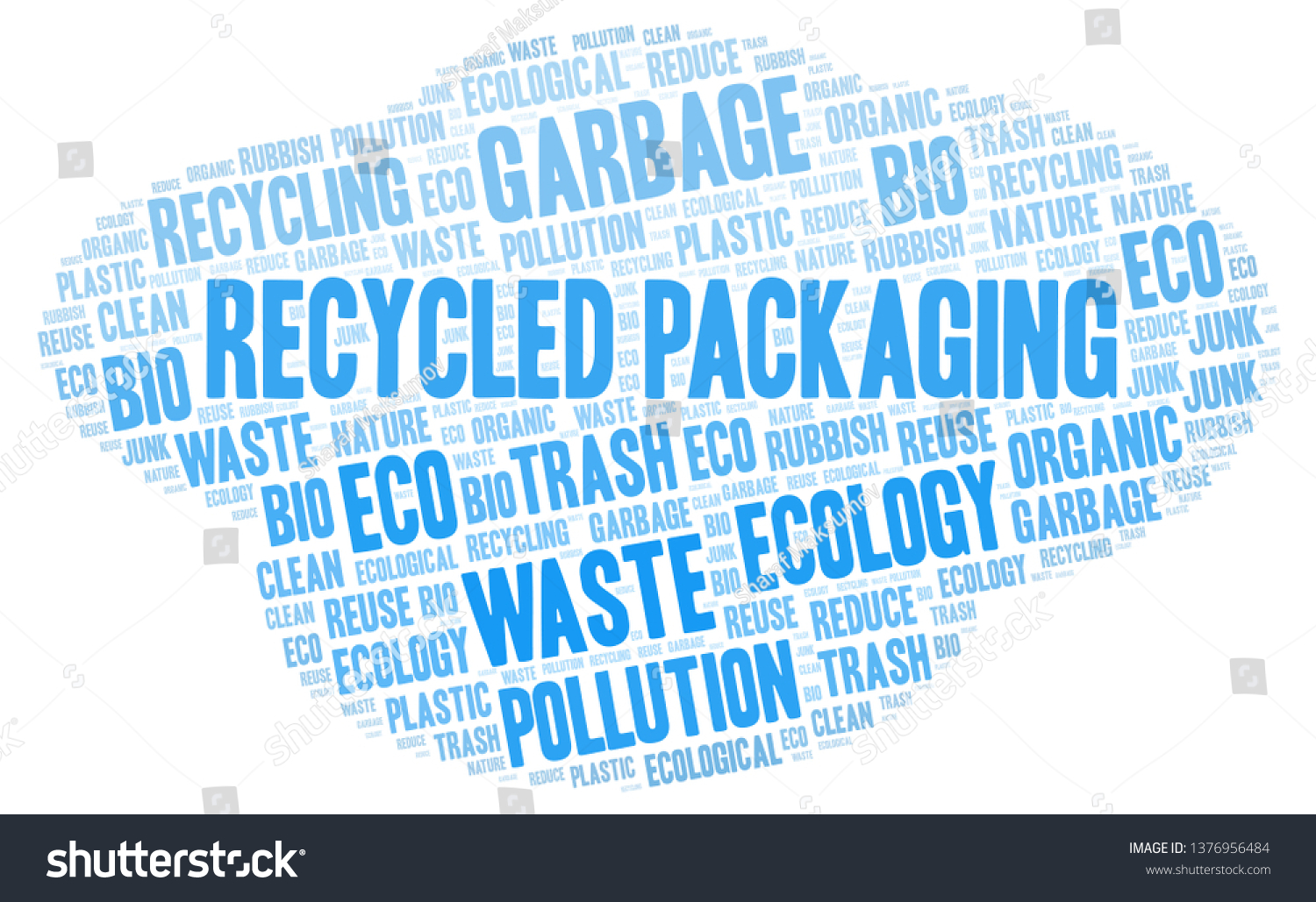 Recycled Packaging Word Cloud Stock Vector (Royalty Free) 1376956484