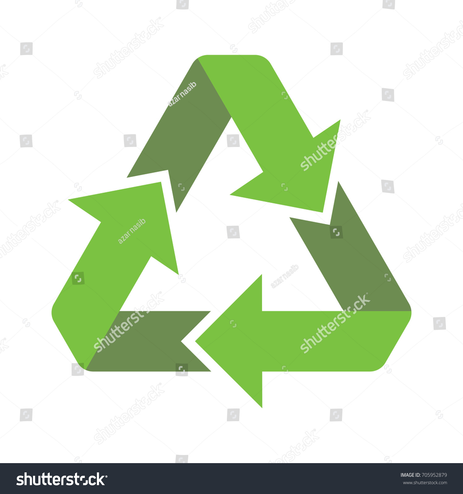 Recycling Arrows Symbol: เวกเตอร์สต็อก (ปลอดค่าลิขสิทธิ์) 705952879 ...