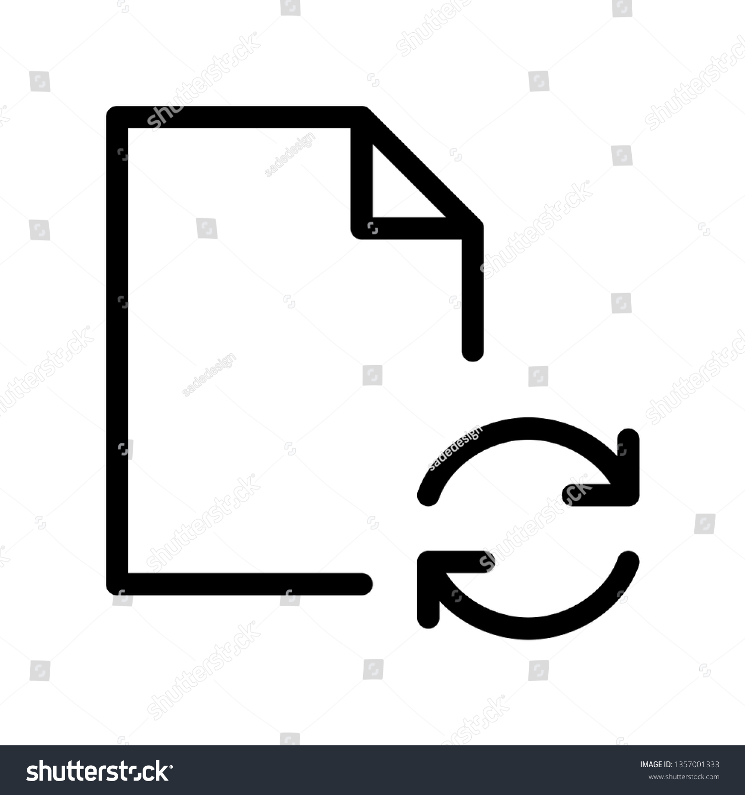 Recycling File Folder Icon Stock Vector (Royalty Free) 1357001333