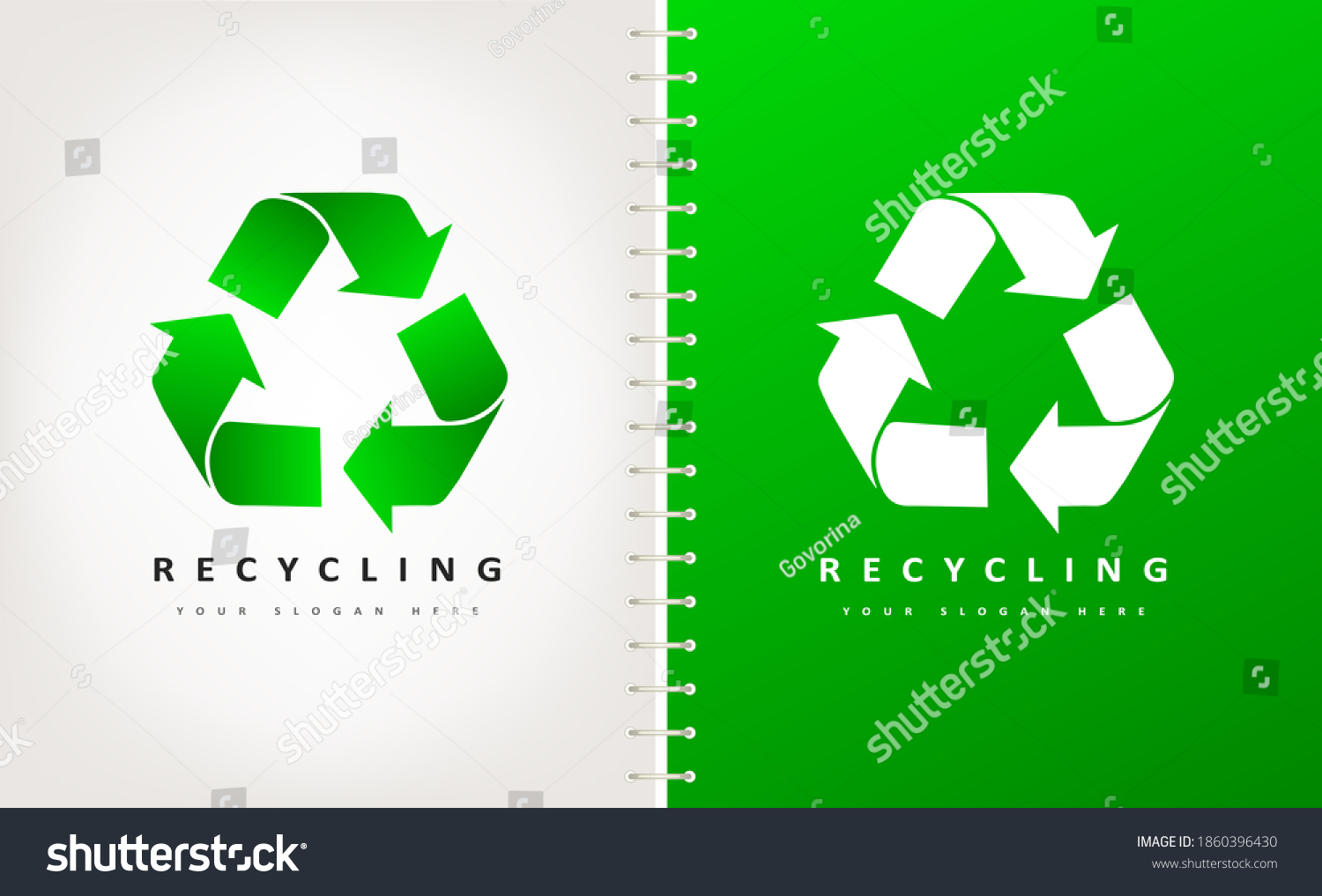 Recycling Logo Vector Reuse Design Stock Vector (Royalty Free ...