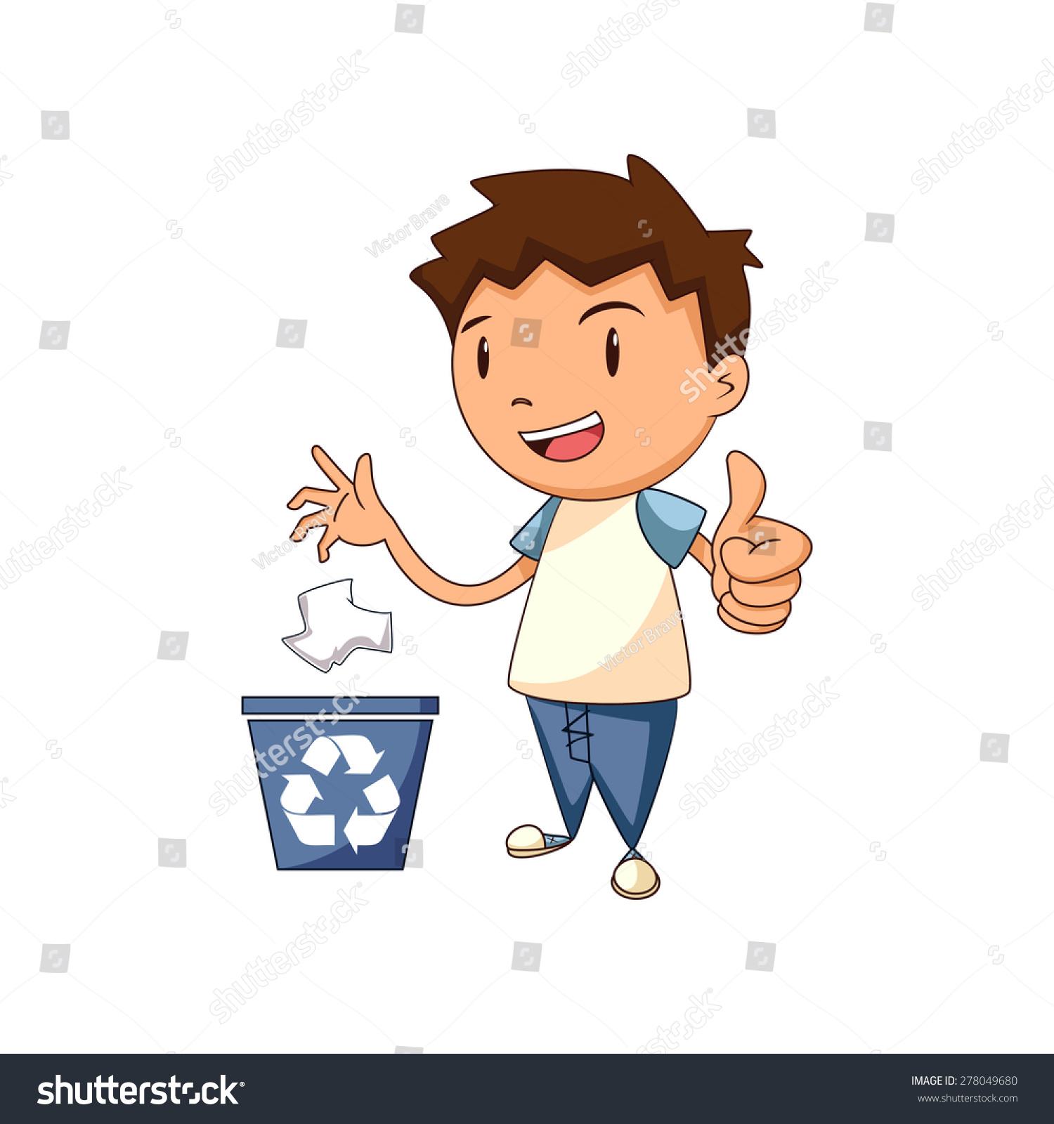 Recycling Paper Vector Illustration Stock Vector (Royalty Free) 278049680