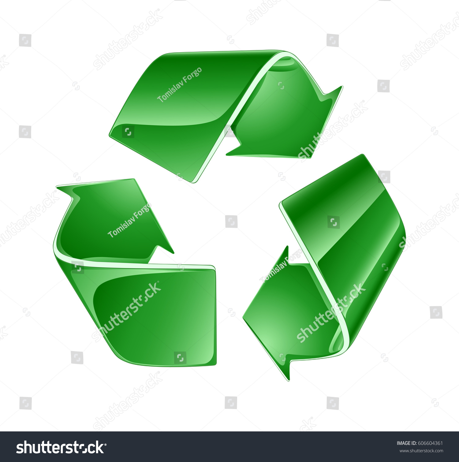 Recycling Symbol Vector: vector de stock (libre de regalías) 606604361 ...