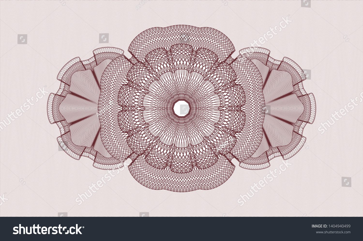 Red Abstract Rosette Vector Illustration Detailed Stock Vector (Royalty ...