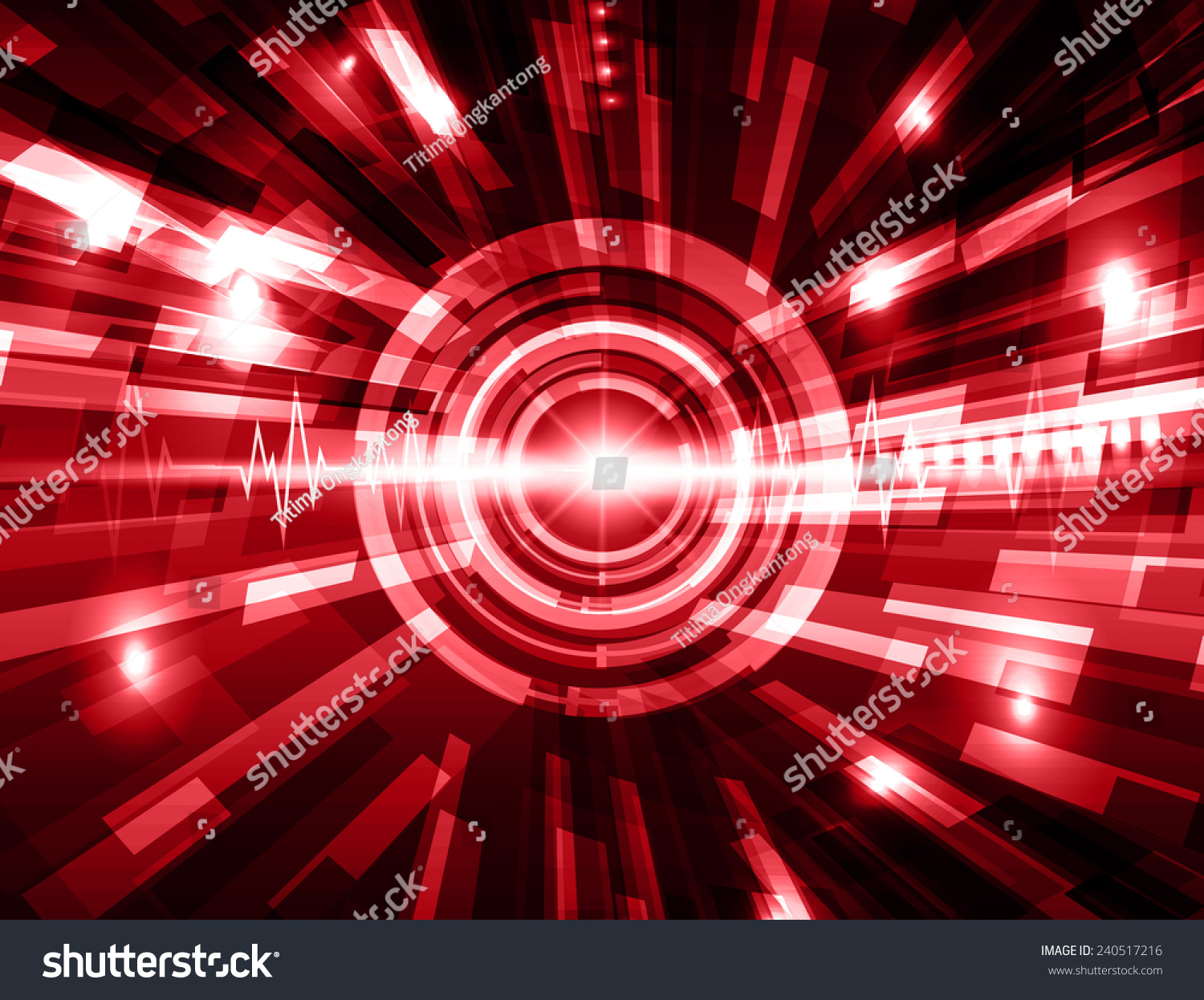 Red Abstract Technology Background Computer Graphic: vector de stock ...