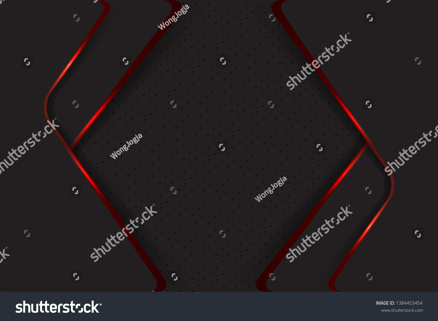 Red Black Abstract Material Frame Layout Stock Vector (Royalty Free ...