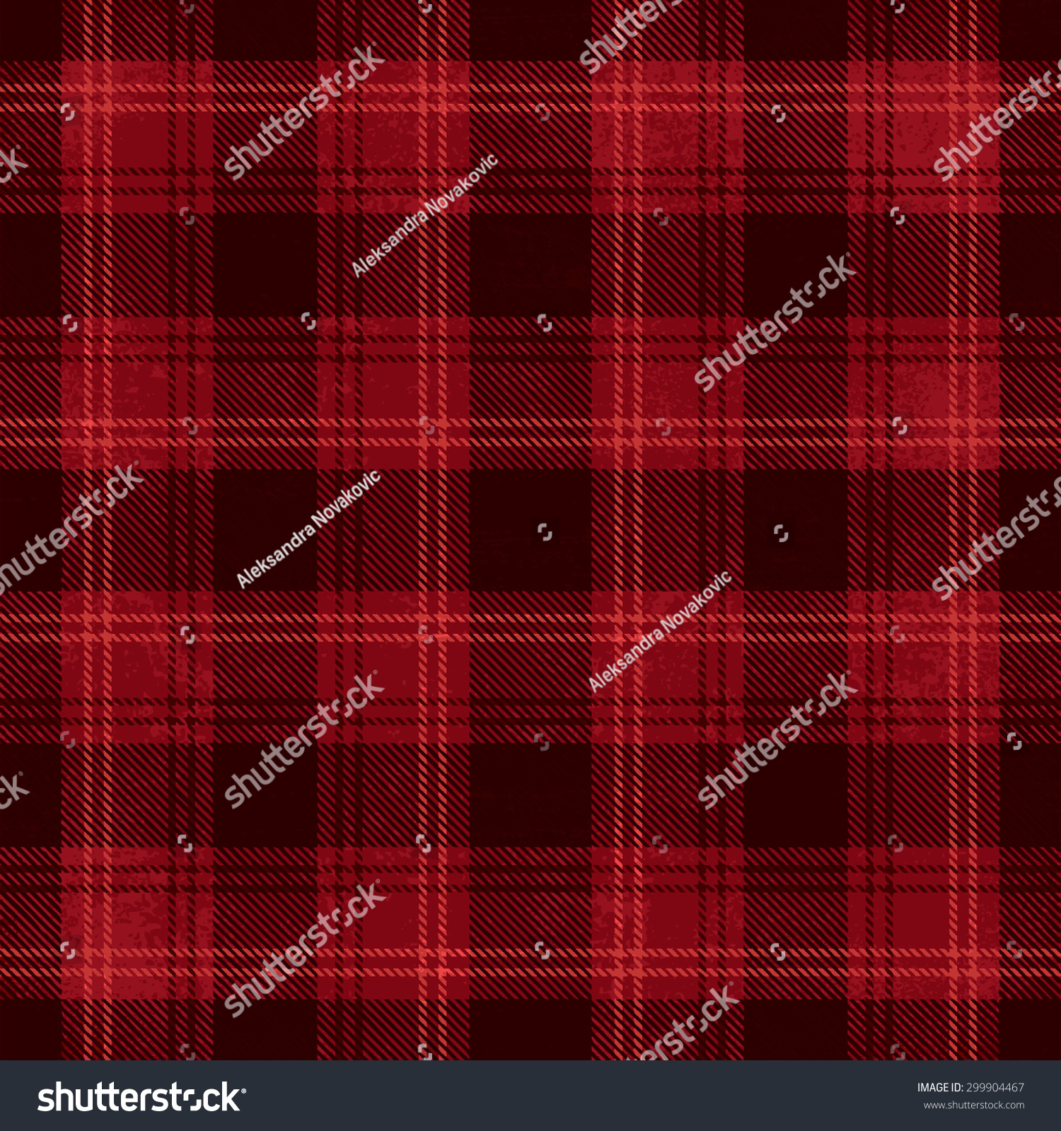 Red Black Vector Tartan Inspired Pattern Stock Vector (Royalty Free ...