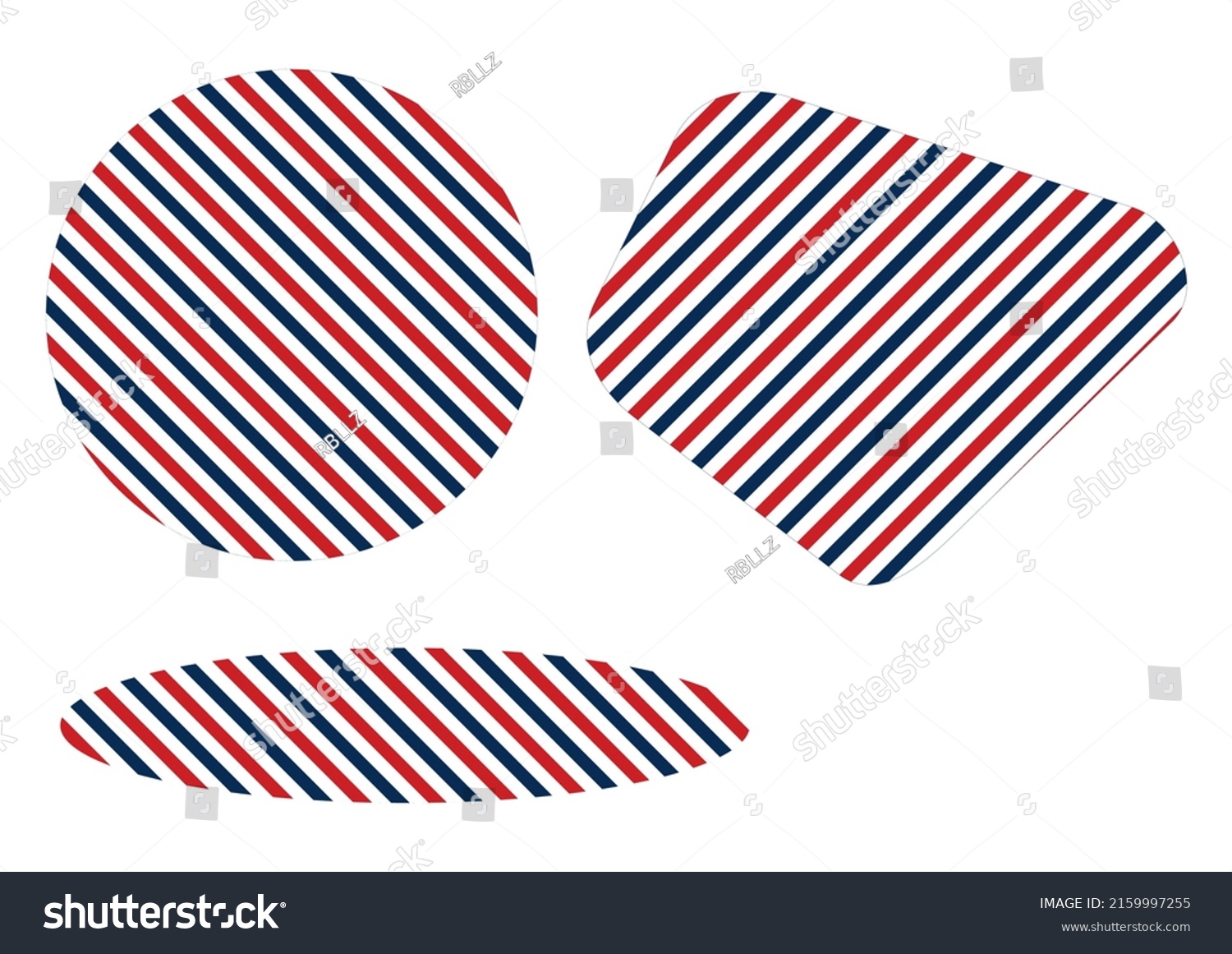 Red Blue Diagonal Lines Vector Design Stock Vector (Royalty Free ...