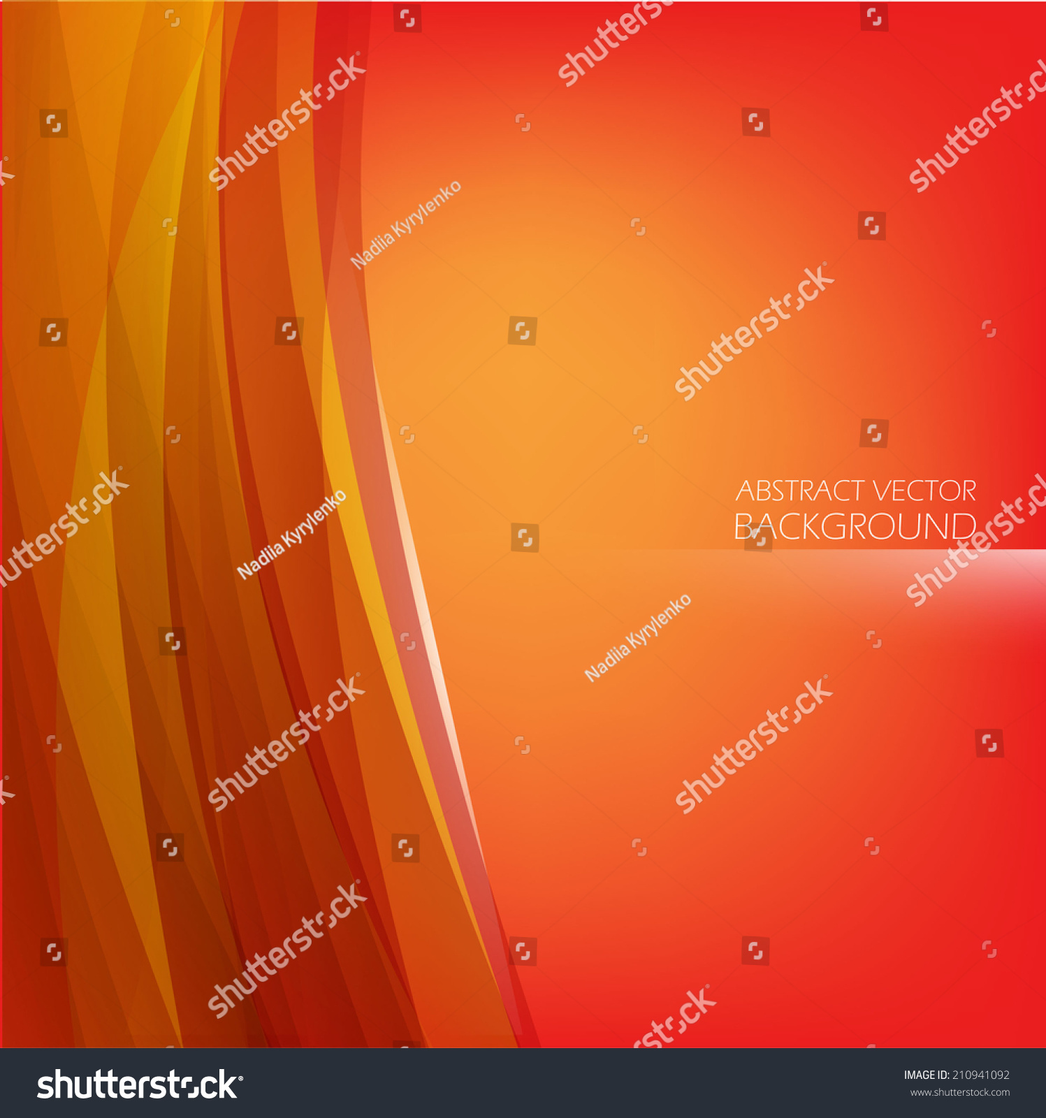 Red Orange Abstract Background Stock Vector (Royalty Free) 210941092