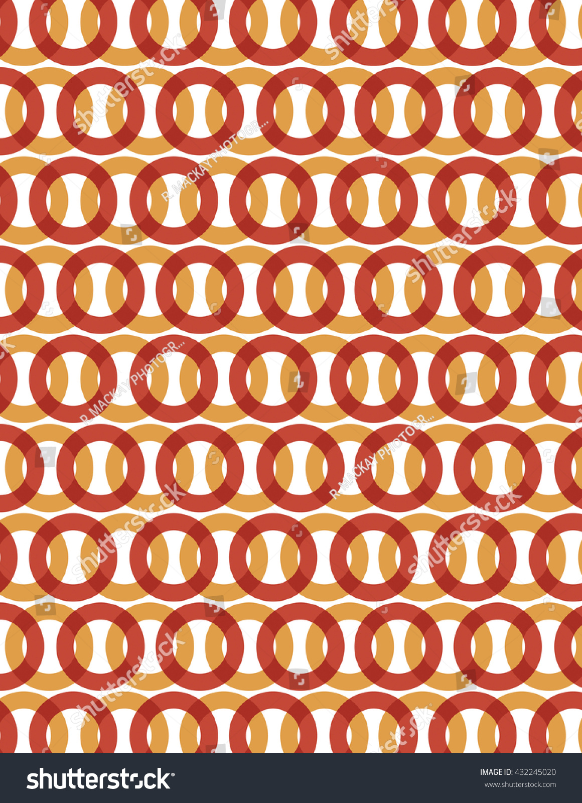 Red Orange Circle Repeating Pattern Over Stock Vector (Royalty Free ...