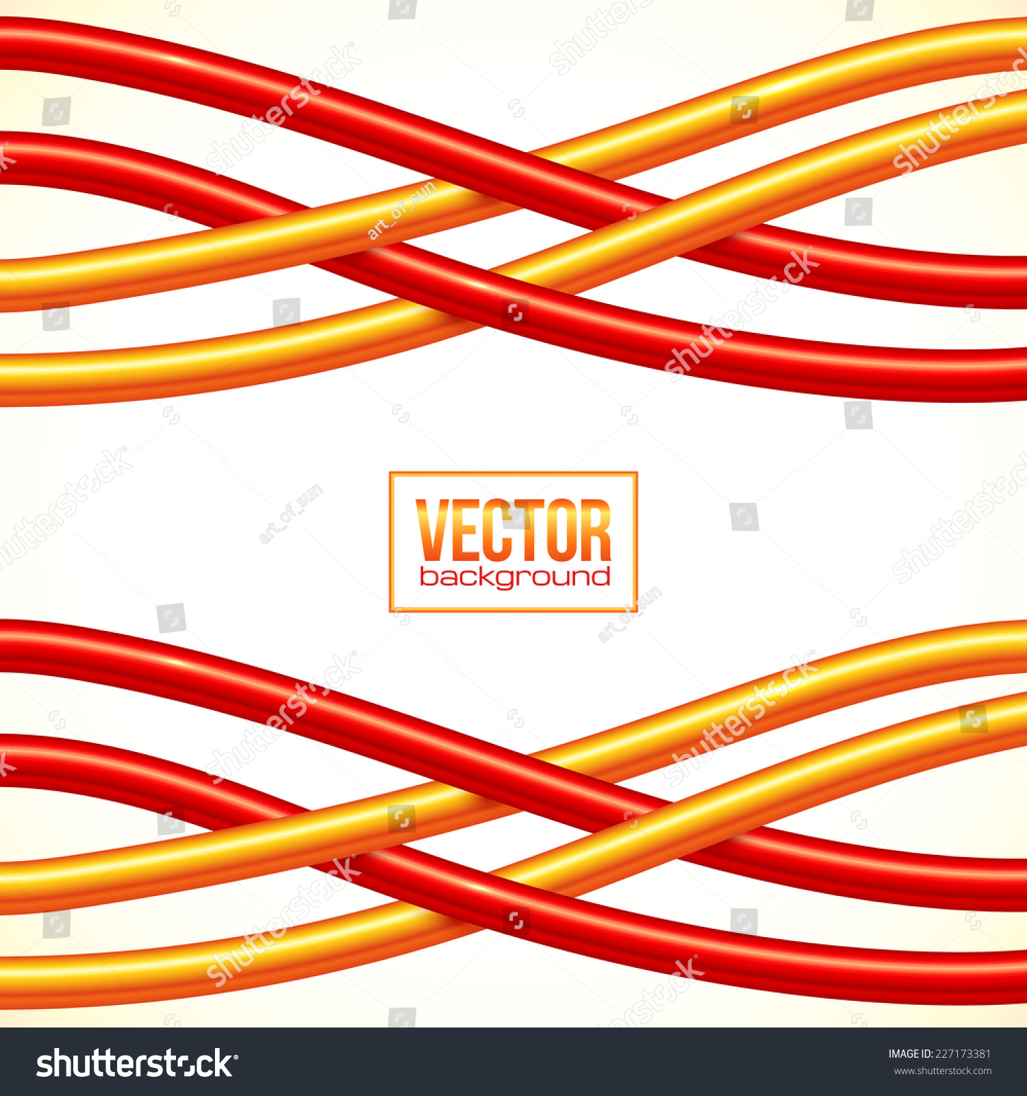 Red Orange Crossed Cables Vector Background Stock Vector (Royalty Free ...