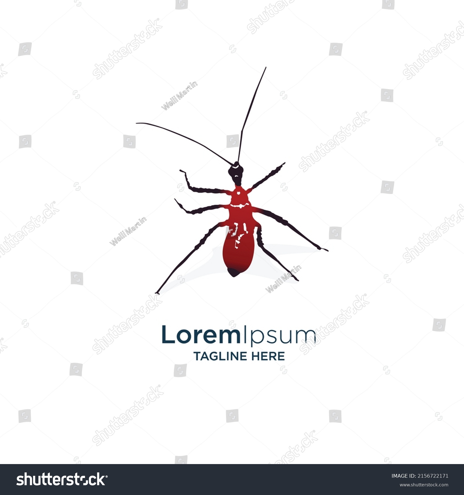 Red Ant Vector Concept Design Stock Vector (Royalty Free) 2156722171 ...
