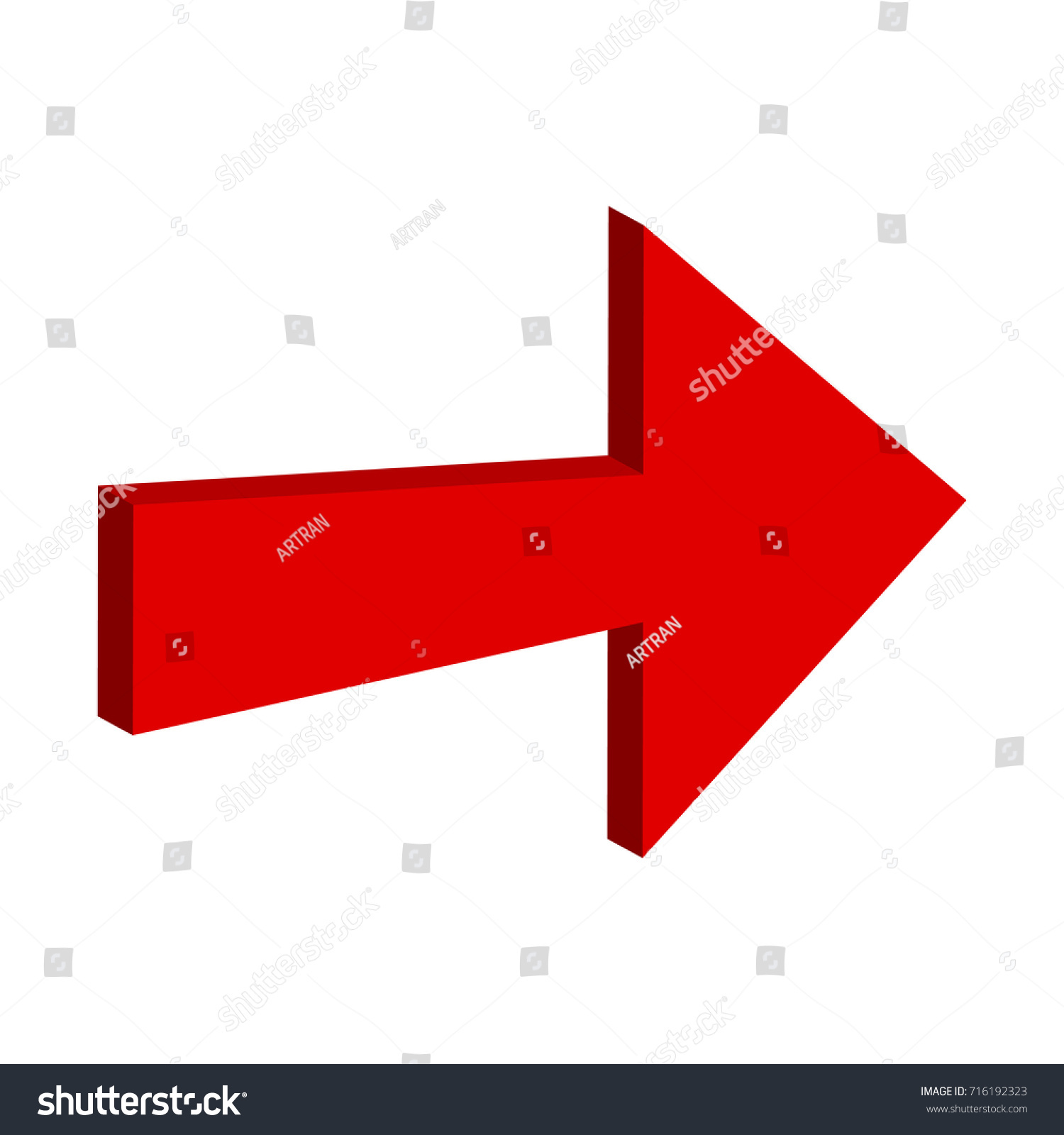 Red Arrow 3d Vector Illustration: เวกเตอร์สต็อก (ปลอดค่าลิขสิทธิ์ ...