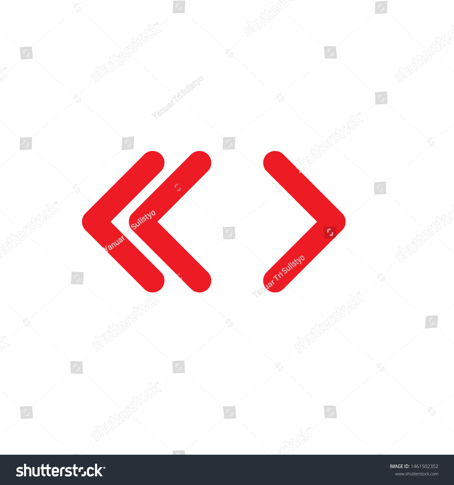 Red Arrow Logo Vector Illustration Stock Vector (Royalty Free) 1461502352