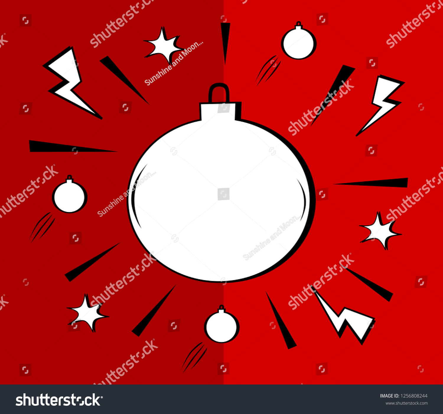 Red Background Comic Bomb Book Vector Stock Vector (Royalty Free ...