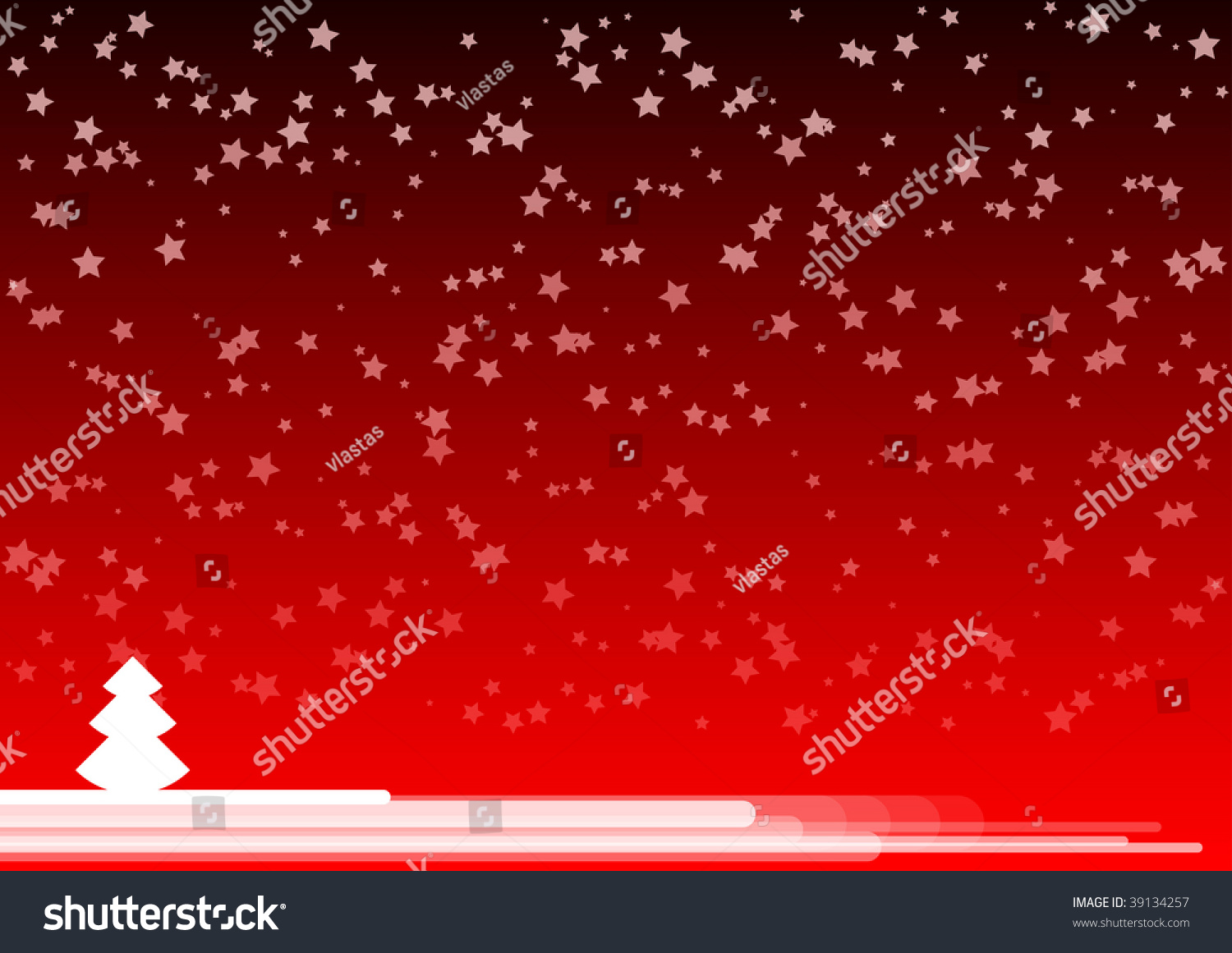 Red Background White Tree Stock Vector (Royalty Free) 39134257 ...
