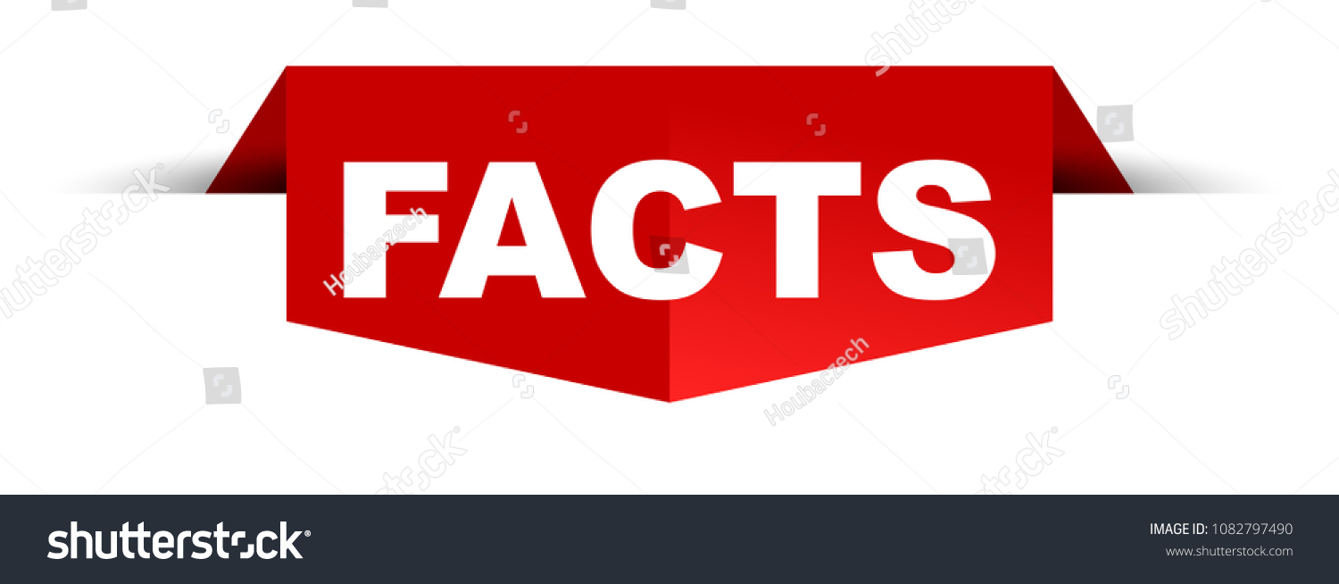 Red Banner Facts Stock Vector (Royalty Free) 1082797490 | Shutterstock