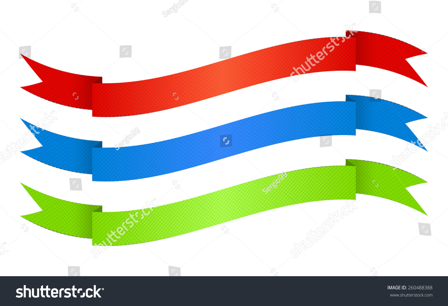 Red Blue Green Vector Ribbons Texture Stock Vector (Royalty Free ...
