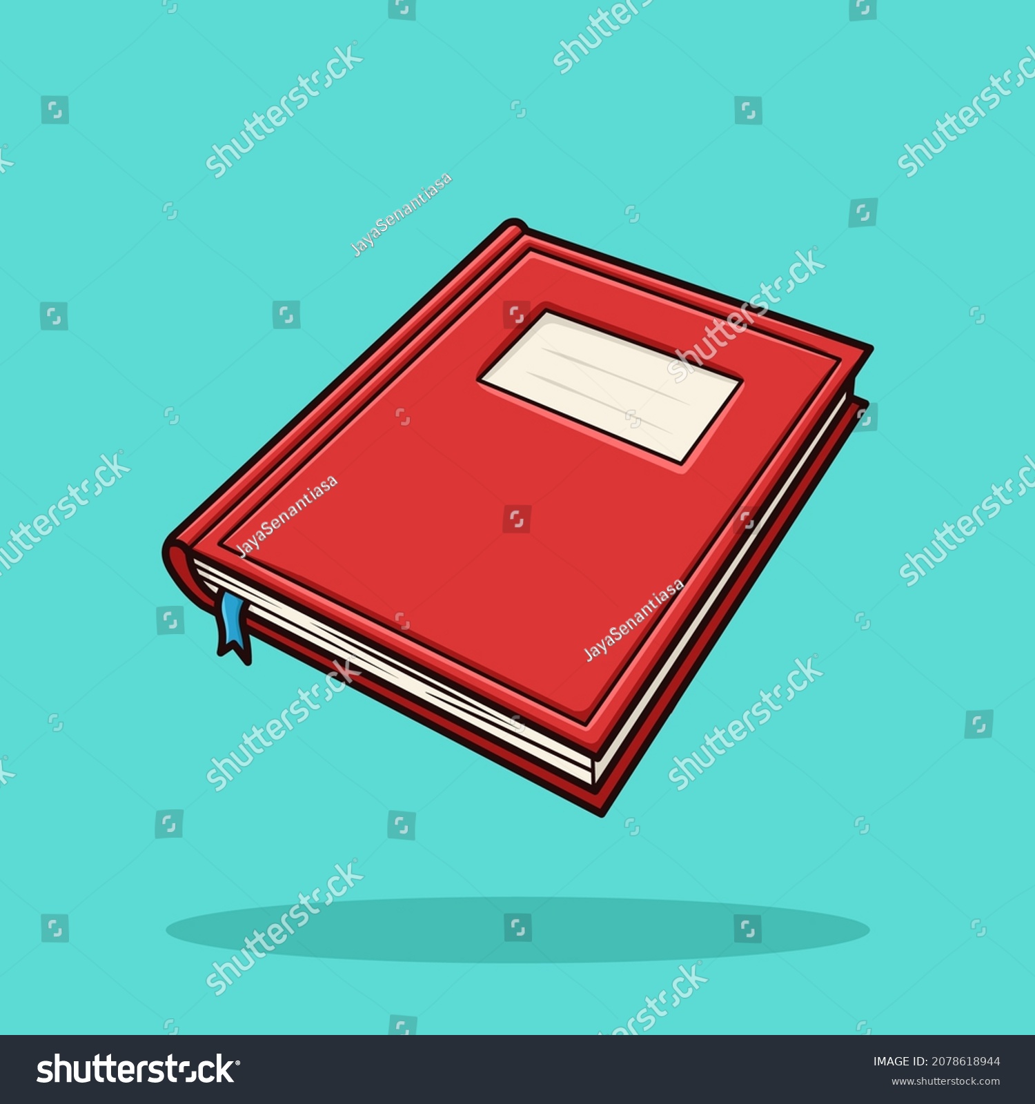 Red Book Cartoon Vector Illustration Stock Vector (Royalty Free ...