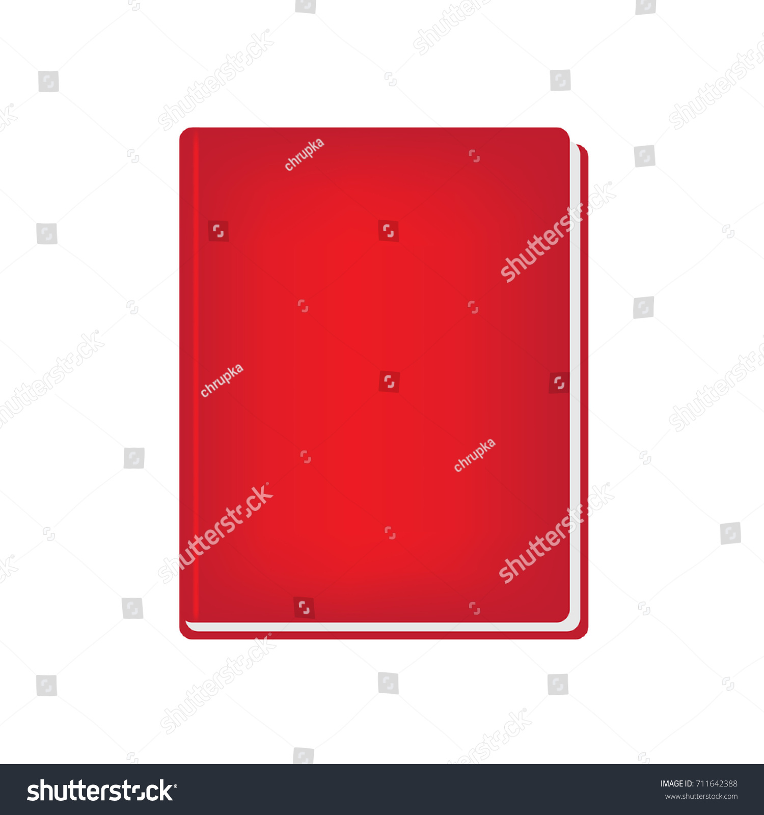 Red Book Icon Vector Illustration Stock Vector (Royalty Free) 711642388 ...