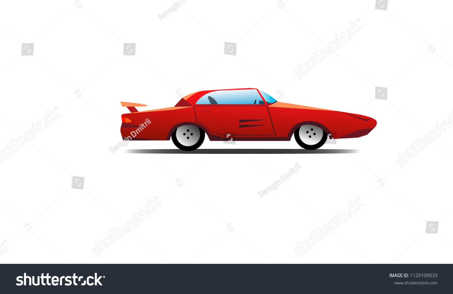 Red Car Logo Stock Vector (Royalty Free) 1129109033 | Shutterstock